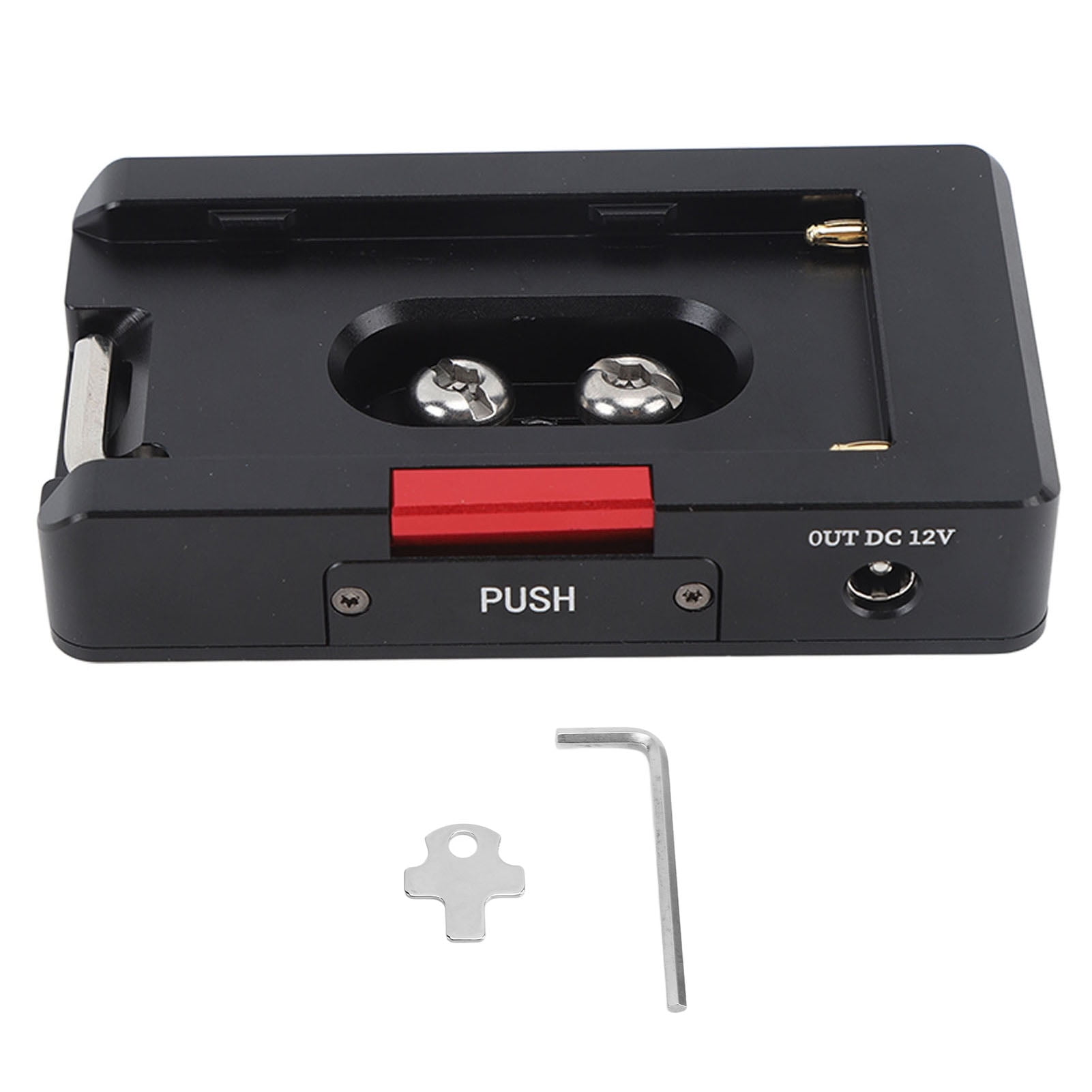 NP F Battery Adapter Plate Non Slip Self Locking Button DC Output ...