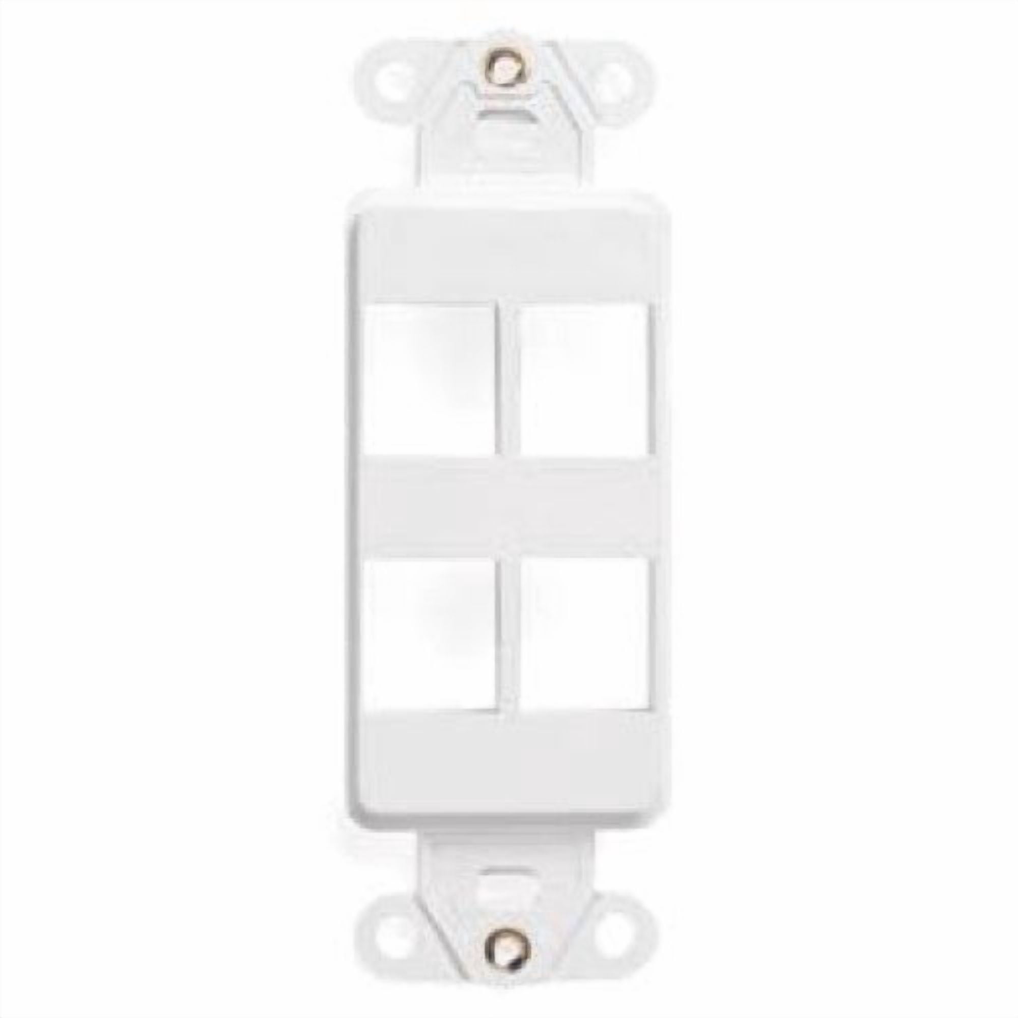 NP-JDS/4 - WALL PLATE DECORA INSERT 4PORT WHITE - Walmart.com