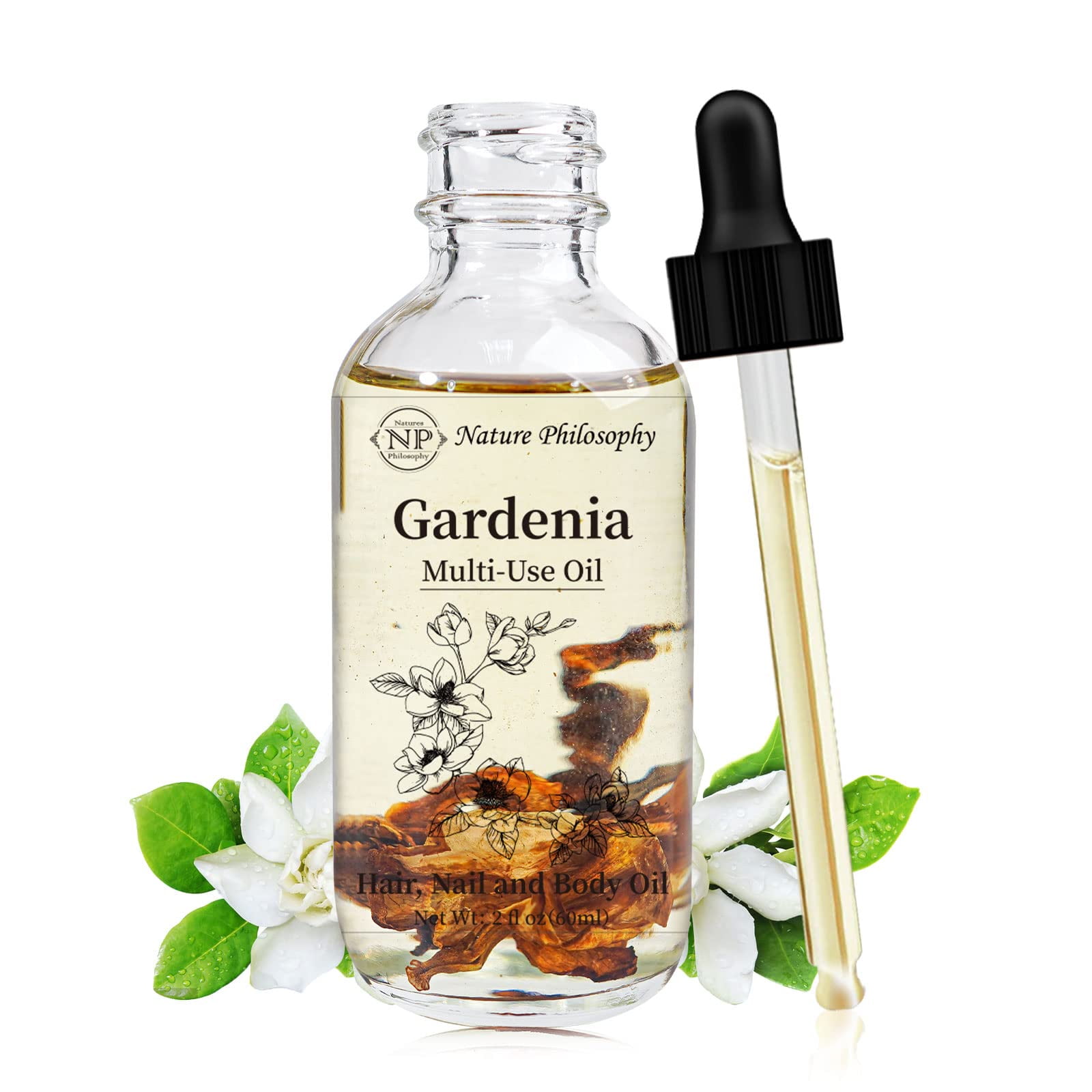 NP NATURES PHILOSOPHY Gardenia Multi-Use HYZ01 Oil for Face, Body and ...