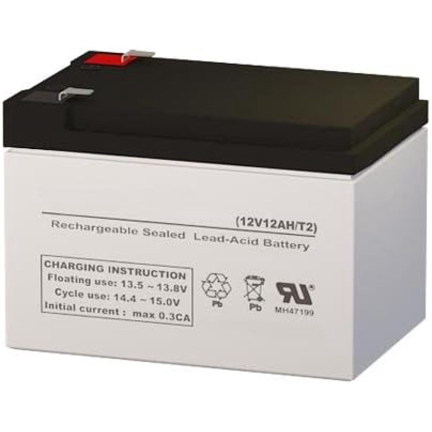 NP12-12 Compatible Sealed Lead Acid Battery 12V 12AH w/ F2 Terminal ...