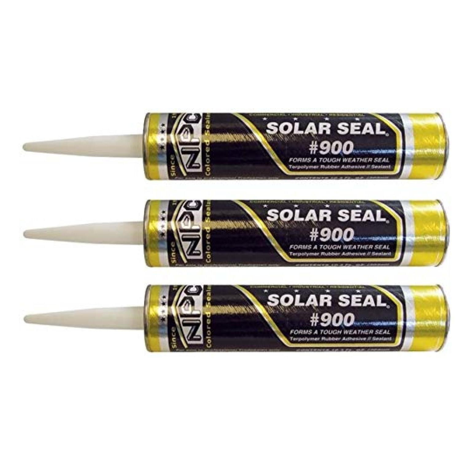 NPC #900 Solar Seal 3 Pack- for Metal Roofing Flashing/Panels, Vinyl ...