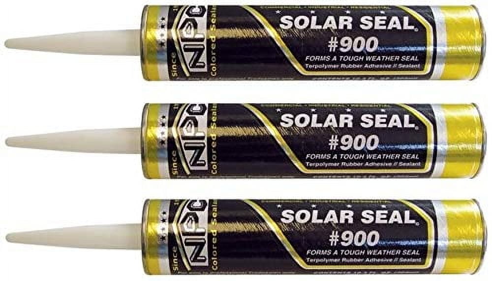 NPC #900 Solar Seal 3 Pack- for Metal Roofing Flashing/Panels, Vinyl ...