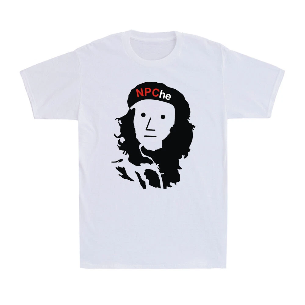 NPC Wojak Shirt NPC Che Guevara Funny MAGA Non Player Meme Men's T ...