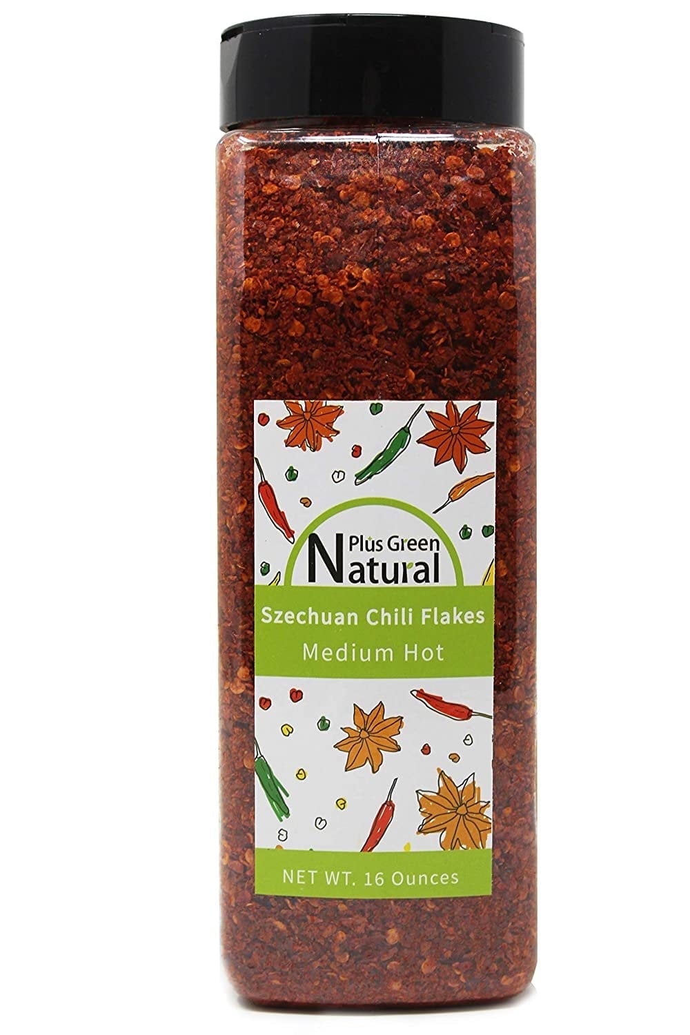 NPG Authentic Sichuan Chili Flakes 1LB 16 Ounces, Medium Hot, Red Chili Pepper Powder for Making ...