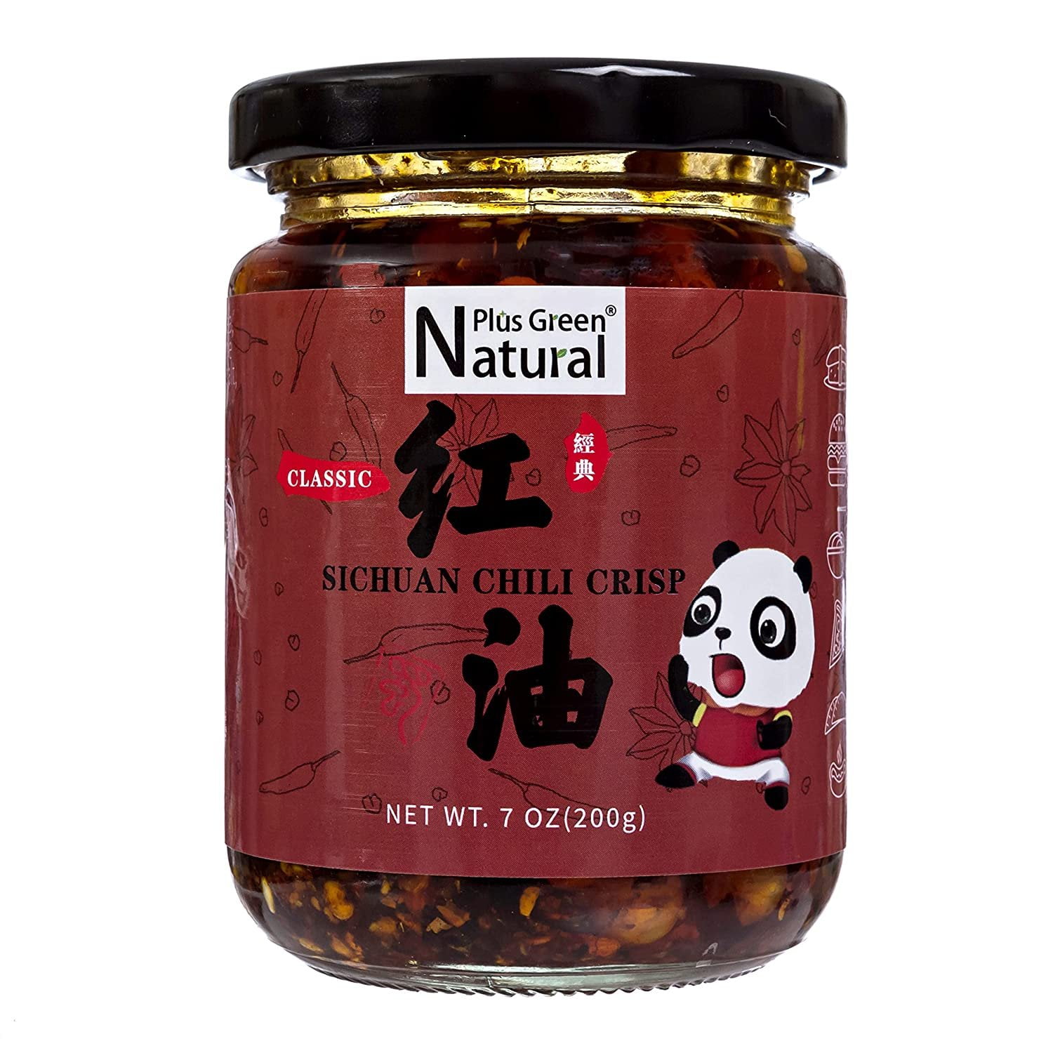 NPG Classic Sichuan Chili Crisp 7 Ounces 200g, Medium Hot and Tingling, Crunchy Fried Hot Chili ...