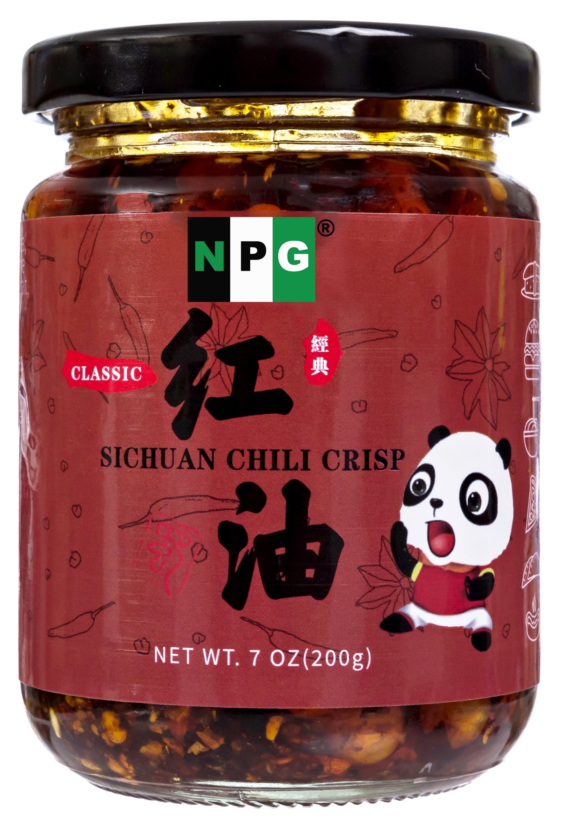 NPG Classic Sichuan Spicy Chili Jar Blend, Medium Hot, Crunchy Fried ...