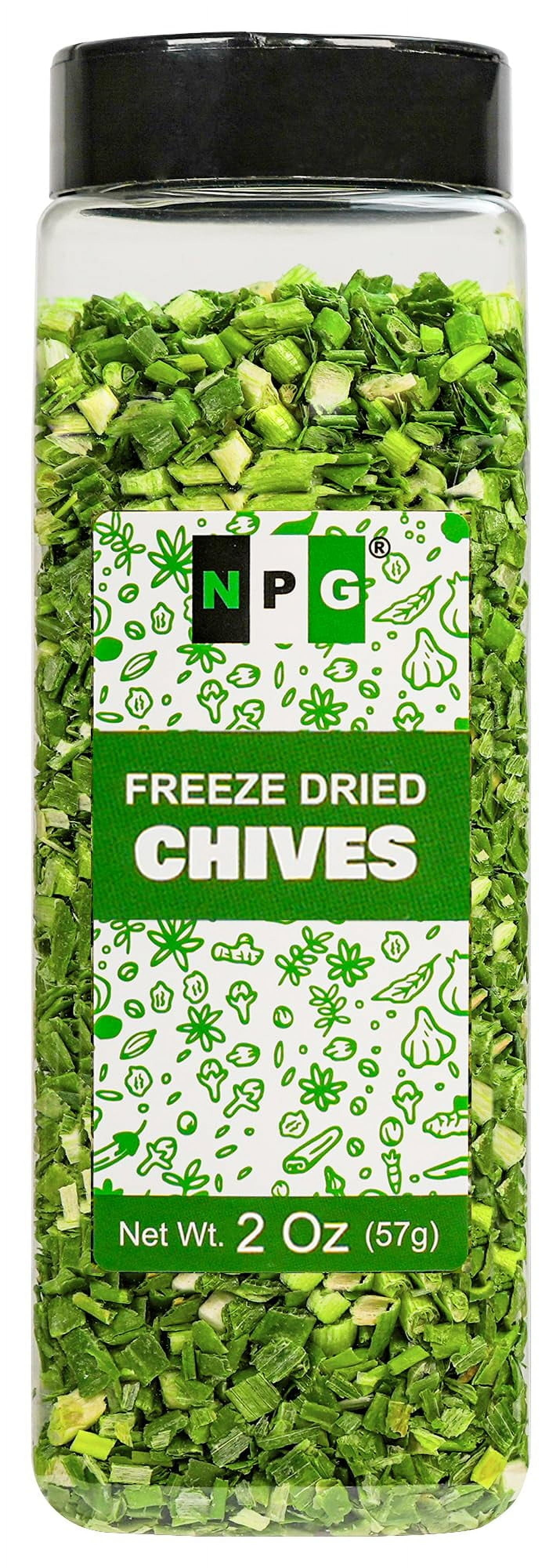 NPG Freeze-Dried Chives 2 MZF22 Oz, Dehydrated Chopped Chives, Mild ...