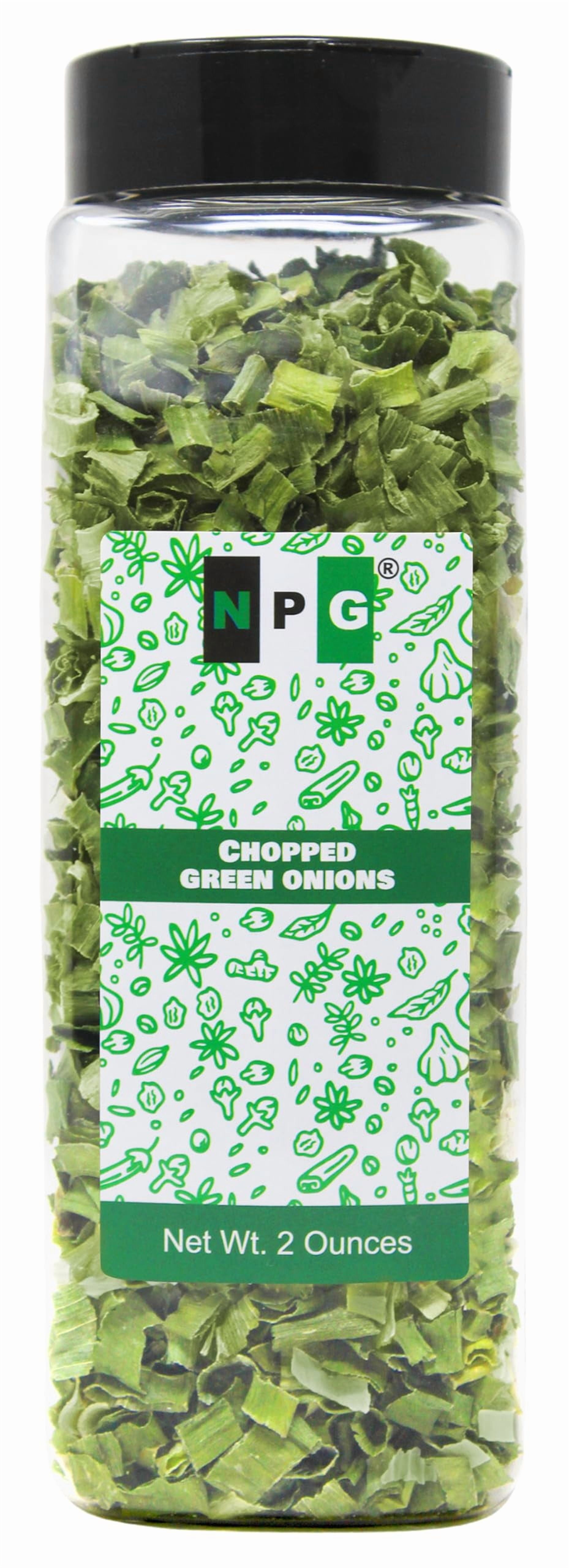 NPG Freeze Dried Chopped Green MDA05 Onions 2 Oz, All Natural Non-GMO Gluten Free, Dried ...