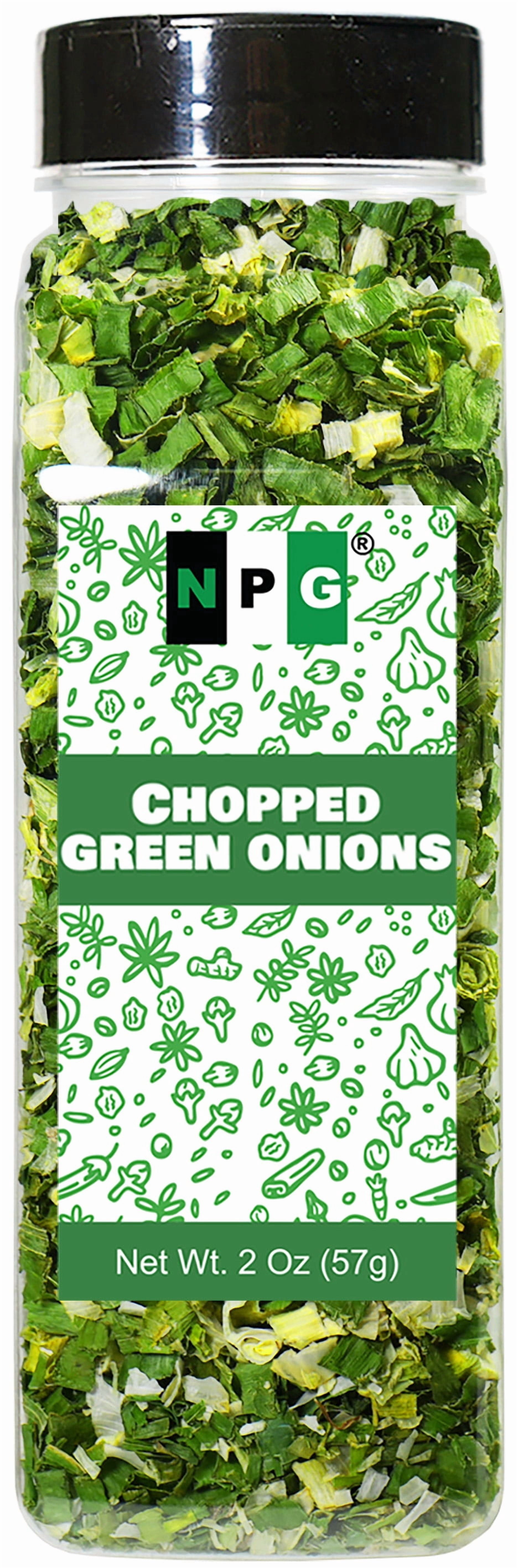 NPG Freeze Dried Chopped Green Onions, 2 Ounces, All Natural Non GMO ...