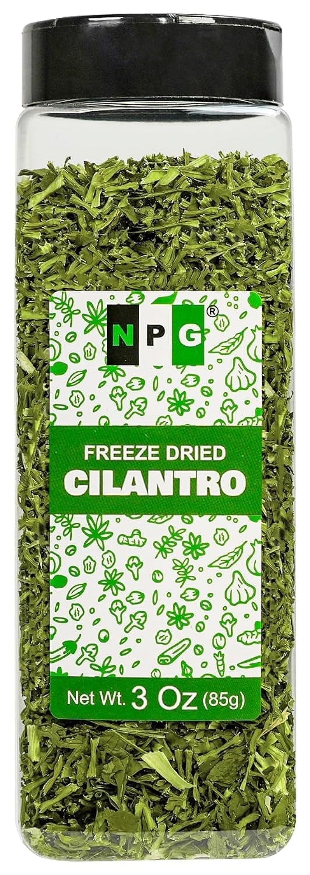 NPG Freeze-Dried Cilantro Leaves 3 Oz, Fresh Dehydrated Coriander ...