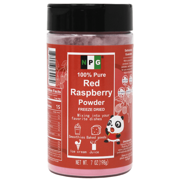 NPG Freeze Dried Red Raspberry Juice Powder 7 Ounces, Fresh Superfood Raspberries Powder for ...