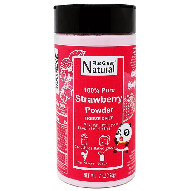 NPG Freeze Dried Strawberry Juice Powder 7 Ounces, Dehydrated Fresh ...