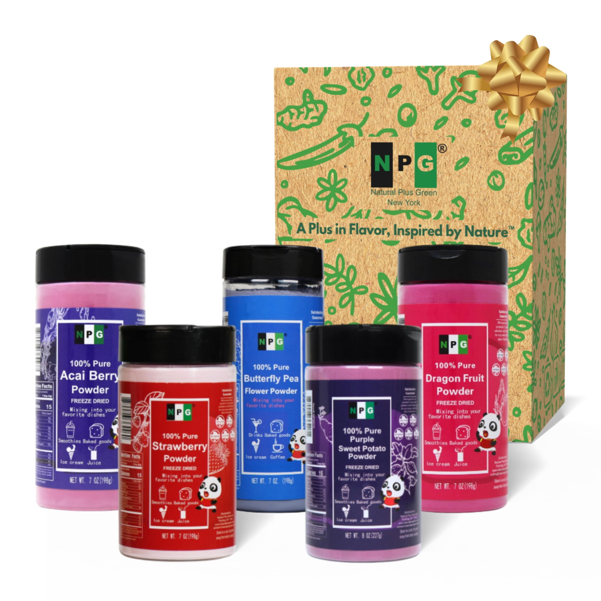 NPG Fruit Powder Gift Set – Dragon Fruit, Strawberry, Acai Berry ...