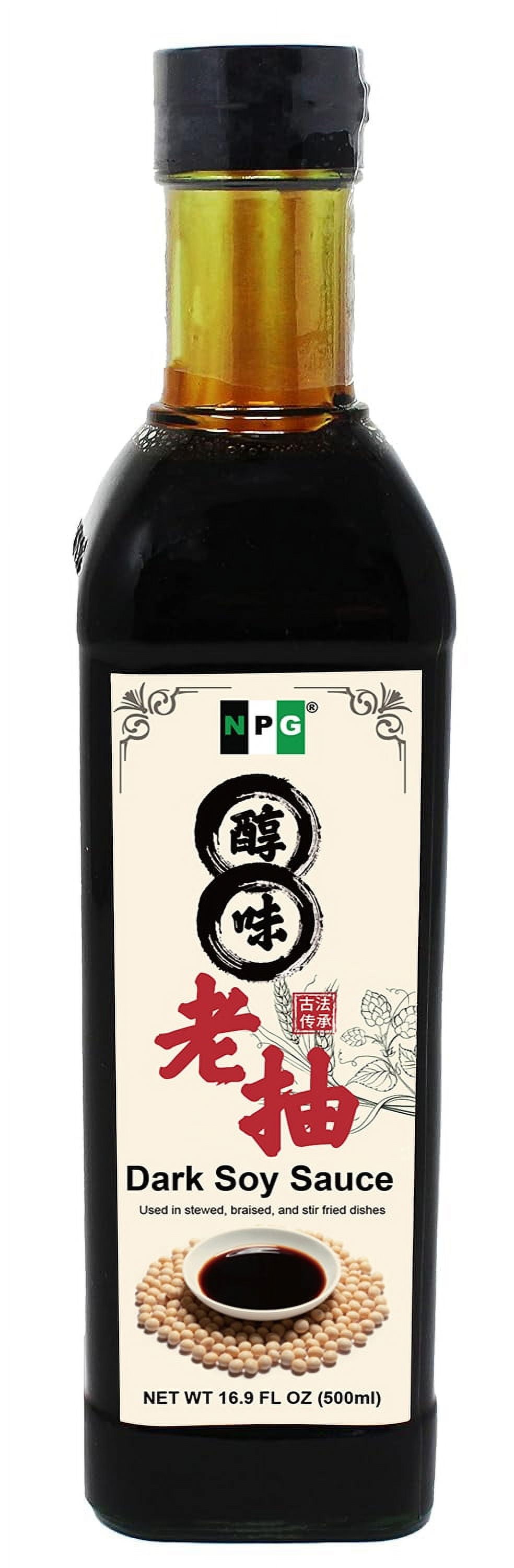 NPG Premium Dark Soy Sauce 16.9 Fl Oz, All Purpose Seasoning for Sushi ...