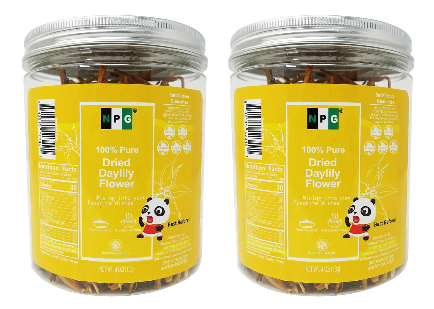 NPG Premium Dried Lily Flowers Buds Unsulfured 4 Oz (Pack of 2), Dried ...