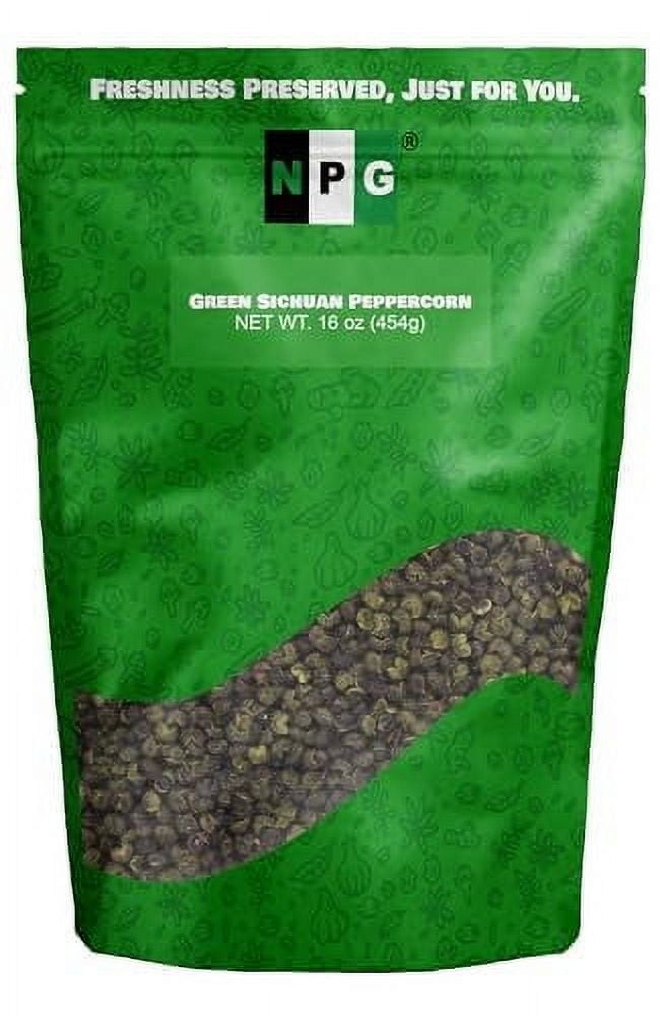 NPG Premium Sichuan Green Peppercorns Whole 16 Ounces, Extra Mouth ...