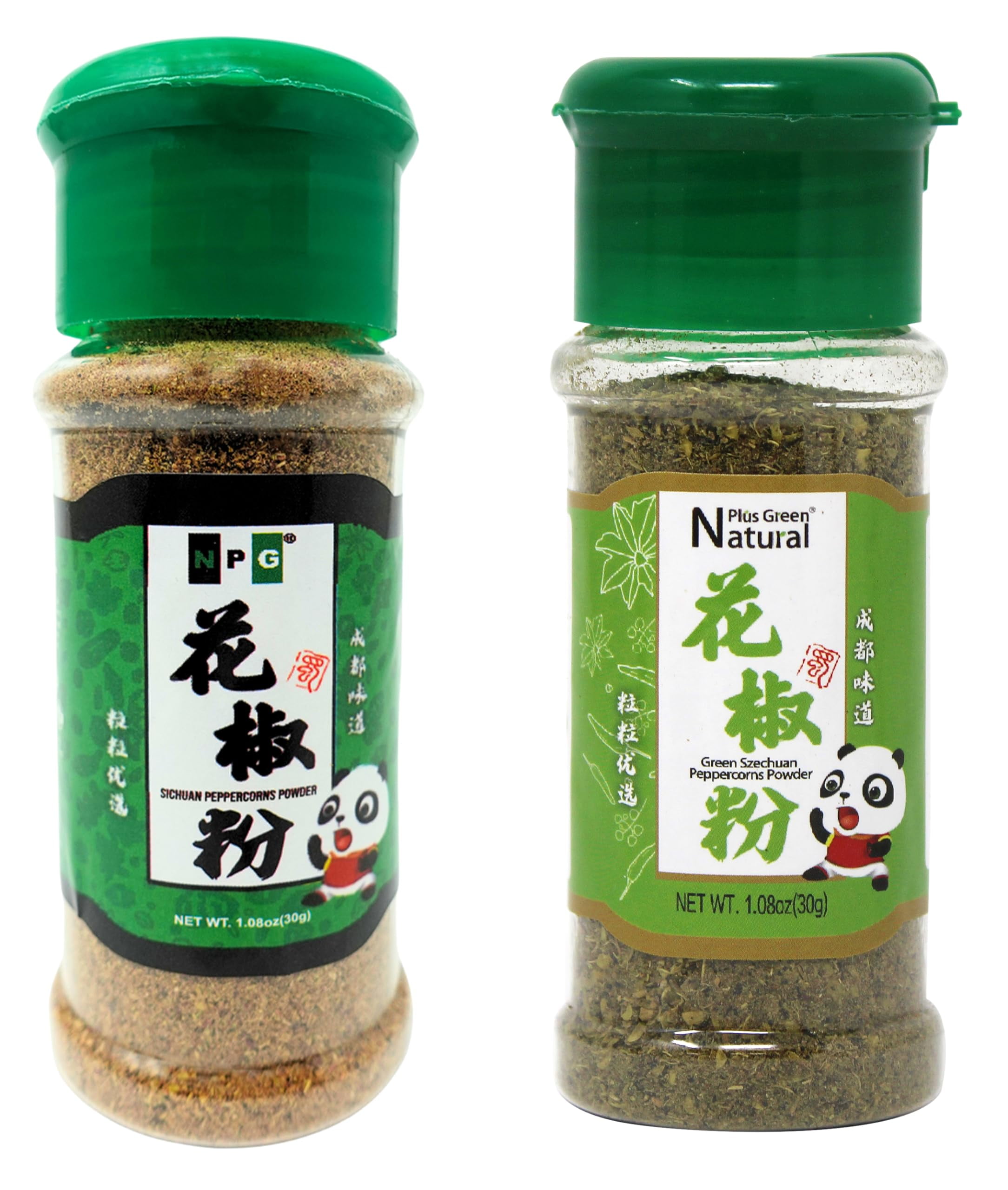 NPG Premium Sichuan Red TSF6 + Green Peppercorn Powder Duo 1.08 Oz Each ...
