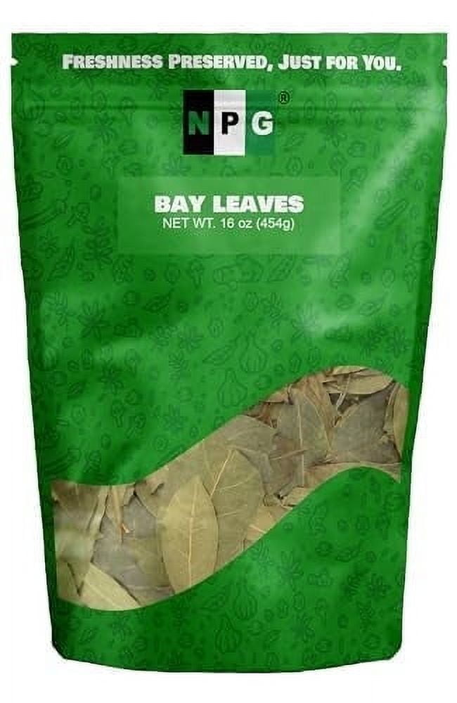 NPG Whole Bay Leaves, 16 Ounces, Dried, Aromatic Culinary Herb for ...