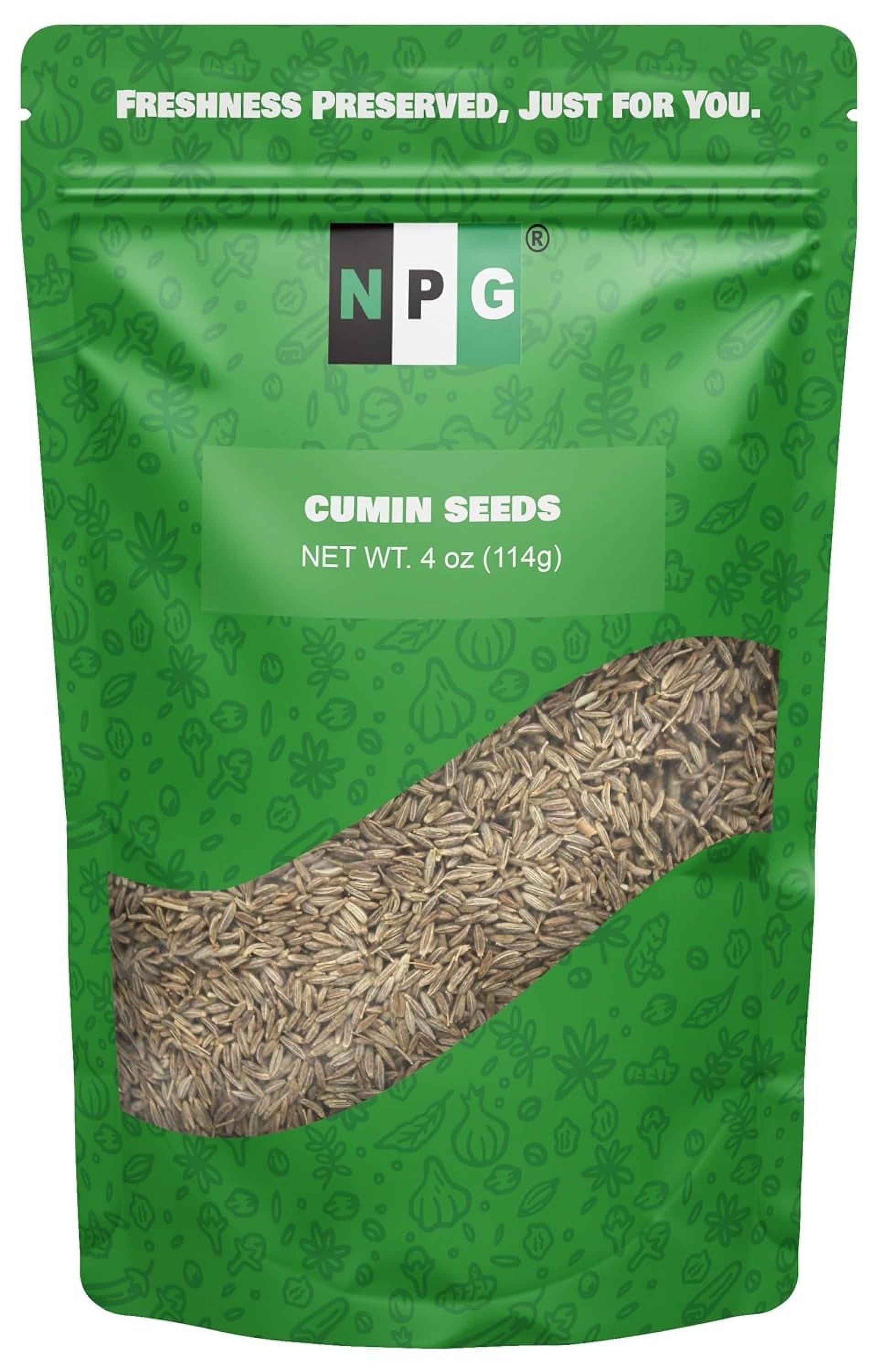NPG Whole Cumin Seeds 4 Ounces, Raw All Natural Gluten Free Non-GMO ...