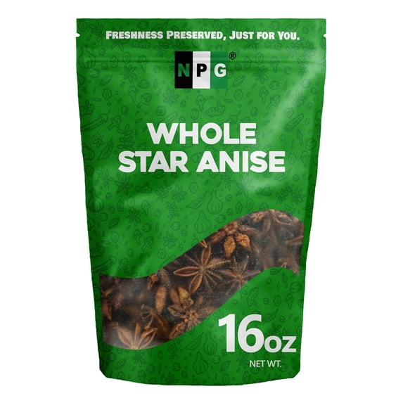 NPG Whole Star Anise Seeds Pods, 16 Oz, Natural Sun Dried Spice ...