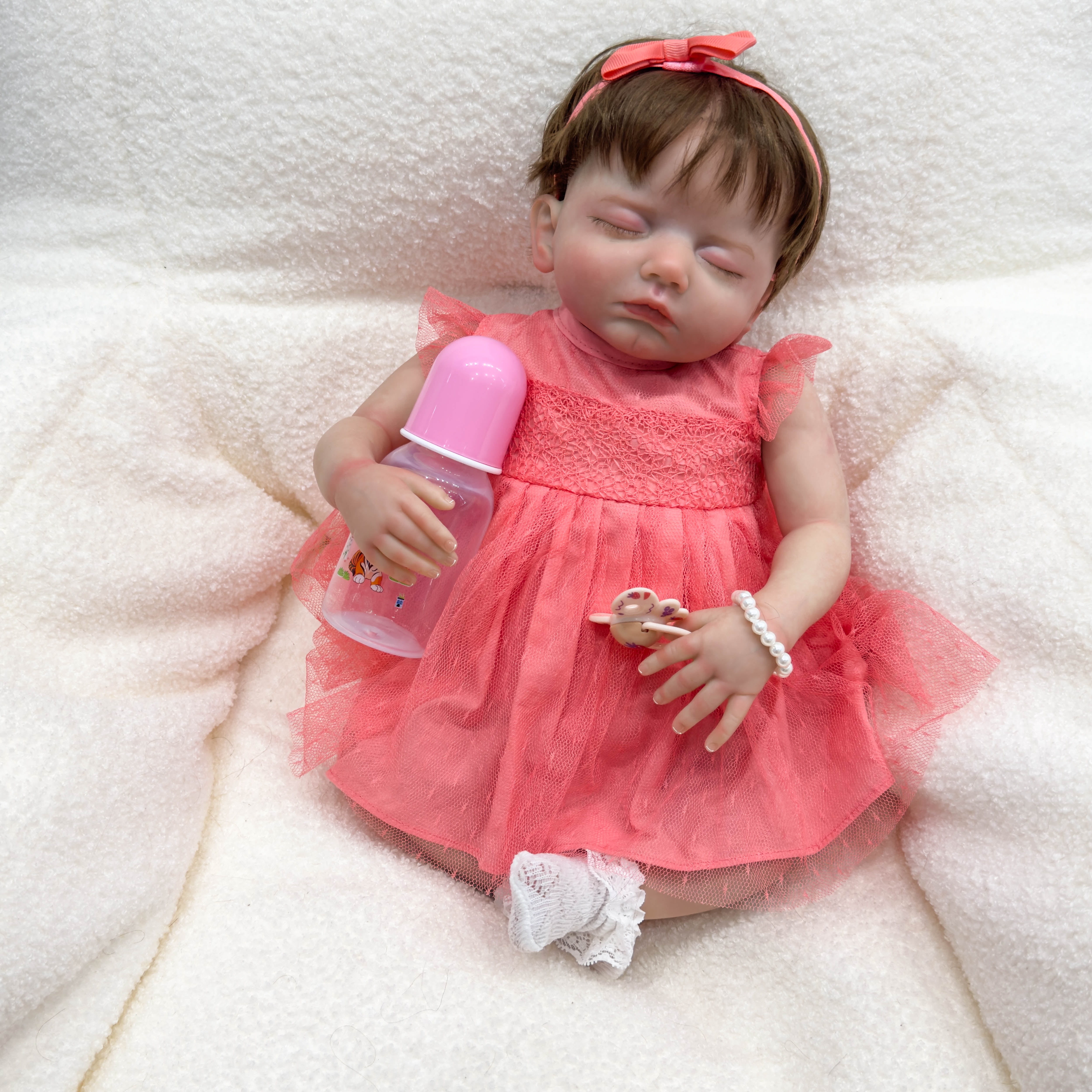 NPK 18inch Reborn Baby Newborn Doll Lifelike Soft Touch Cuddly Baby ...