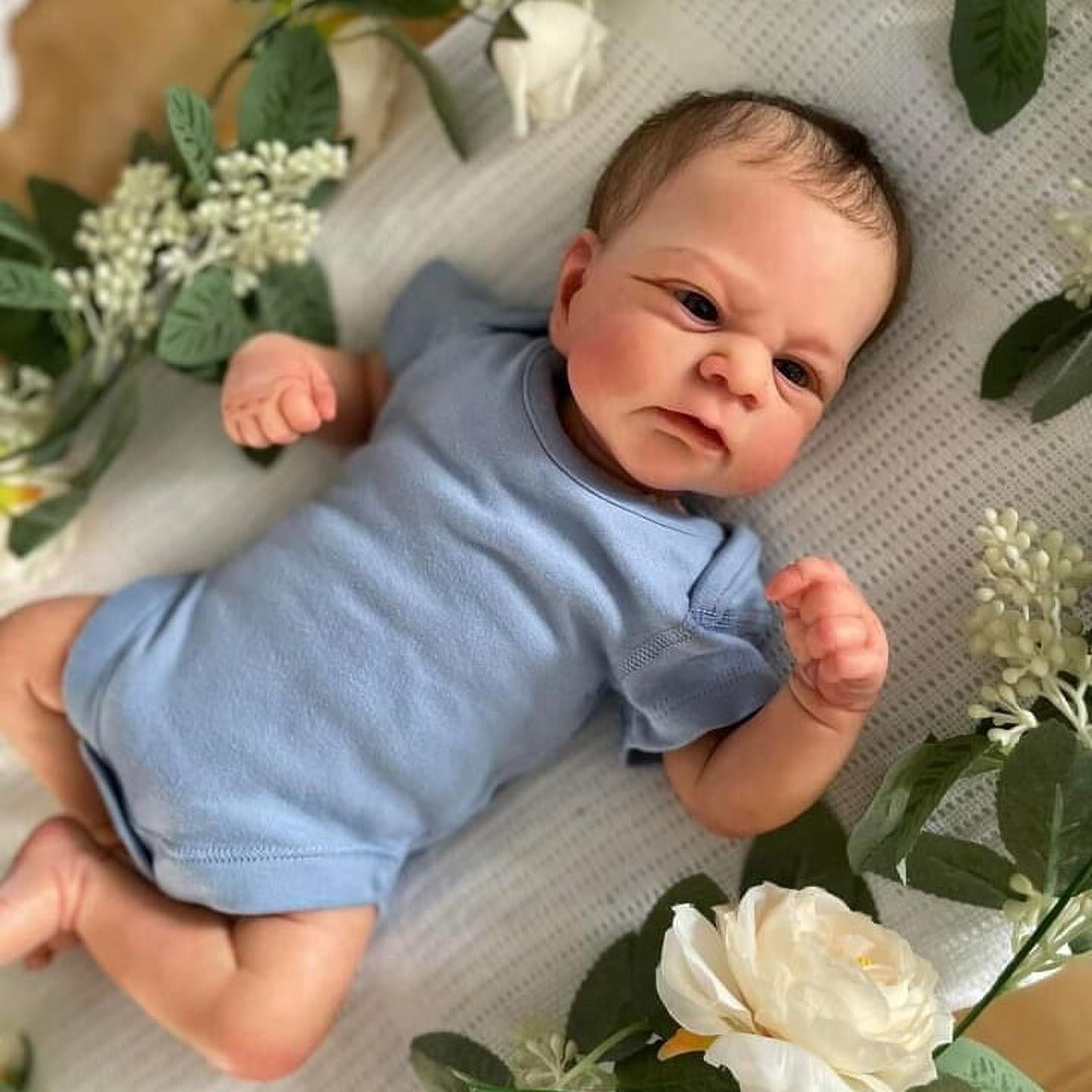 NPK 19inch Reborn Baby Already Painted Finished Doll Elijah Awake ...