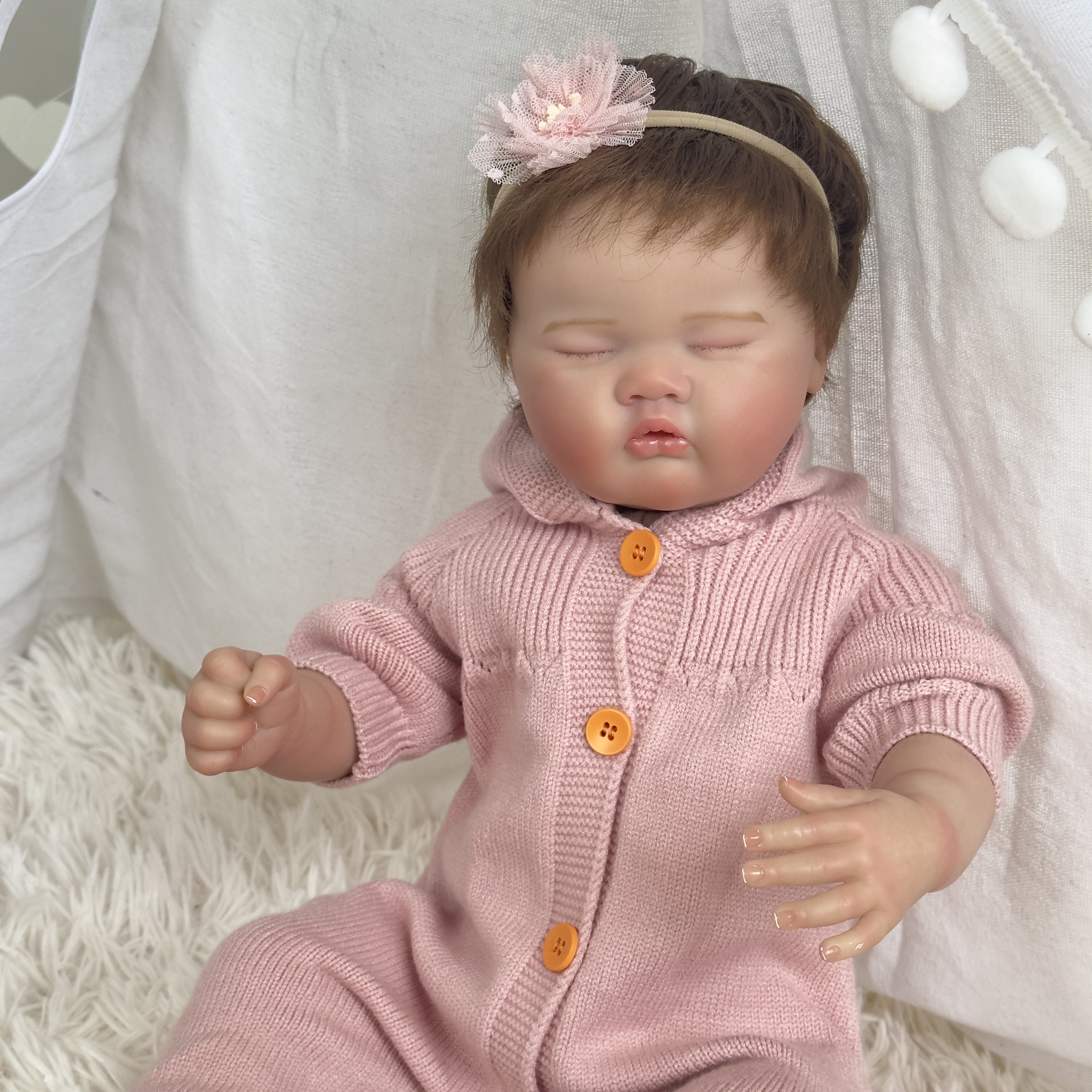 NPK 20inch Alisha Reborn Baby Doll Newborn Lifelike 3D Painted Skin ...