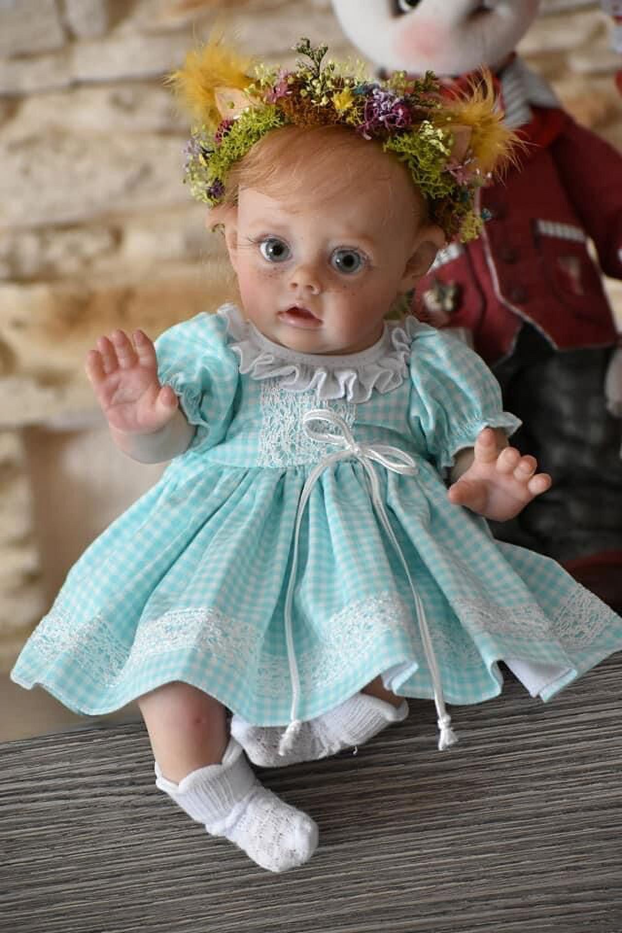 NPK 30CM Already Painted finished doll reborn Flo fairy Elf bebe doll ...