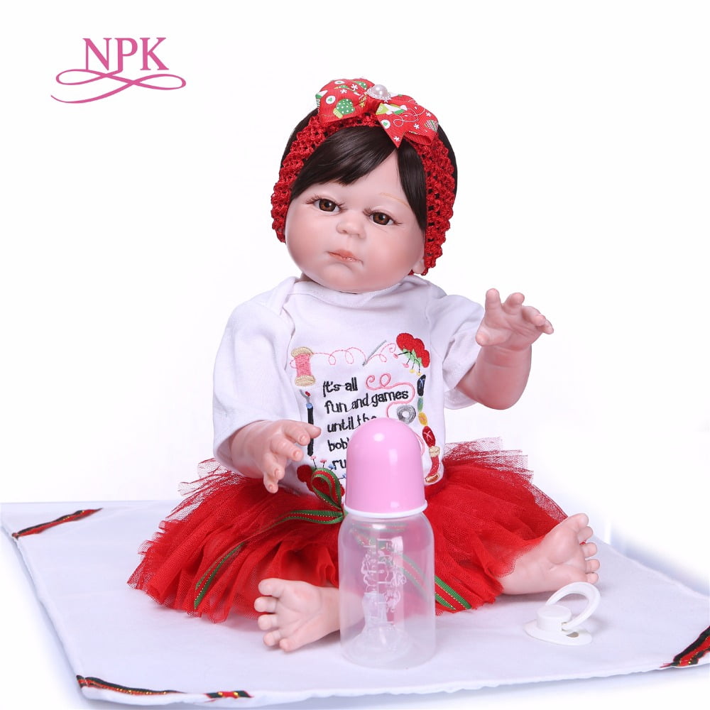 NPK 50cm full silicone reborn babies Bebe Alive Brinquedos Bonecas ...