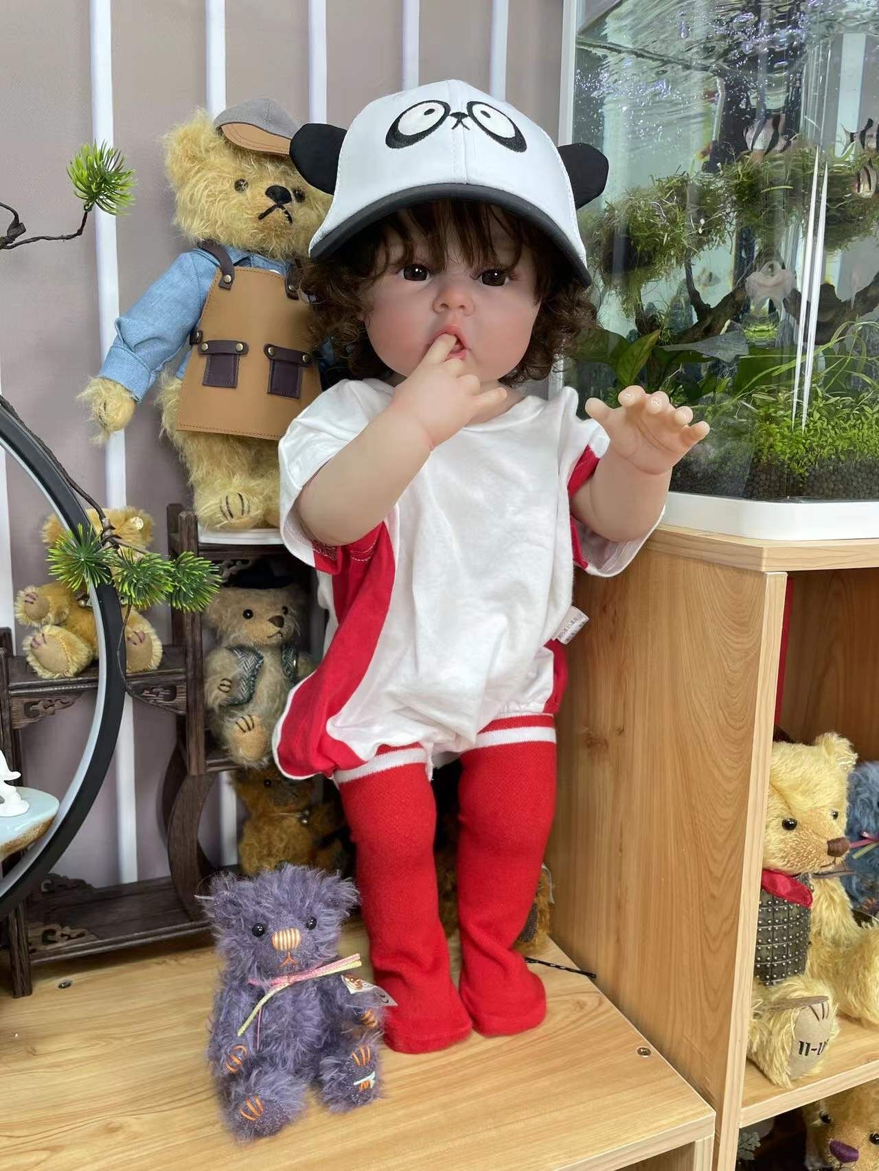 NPK 55CM Full Body Silicone Vinyl High Quality Reborn Toddler Doll ...