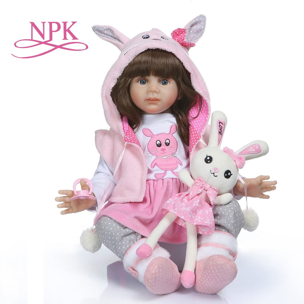 NPK 60CM high quality reborn toddler Fridolin soft silicone bebe doll ...