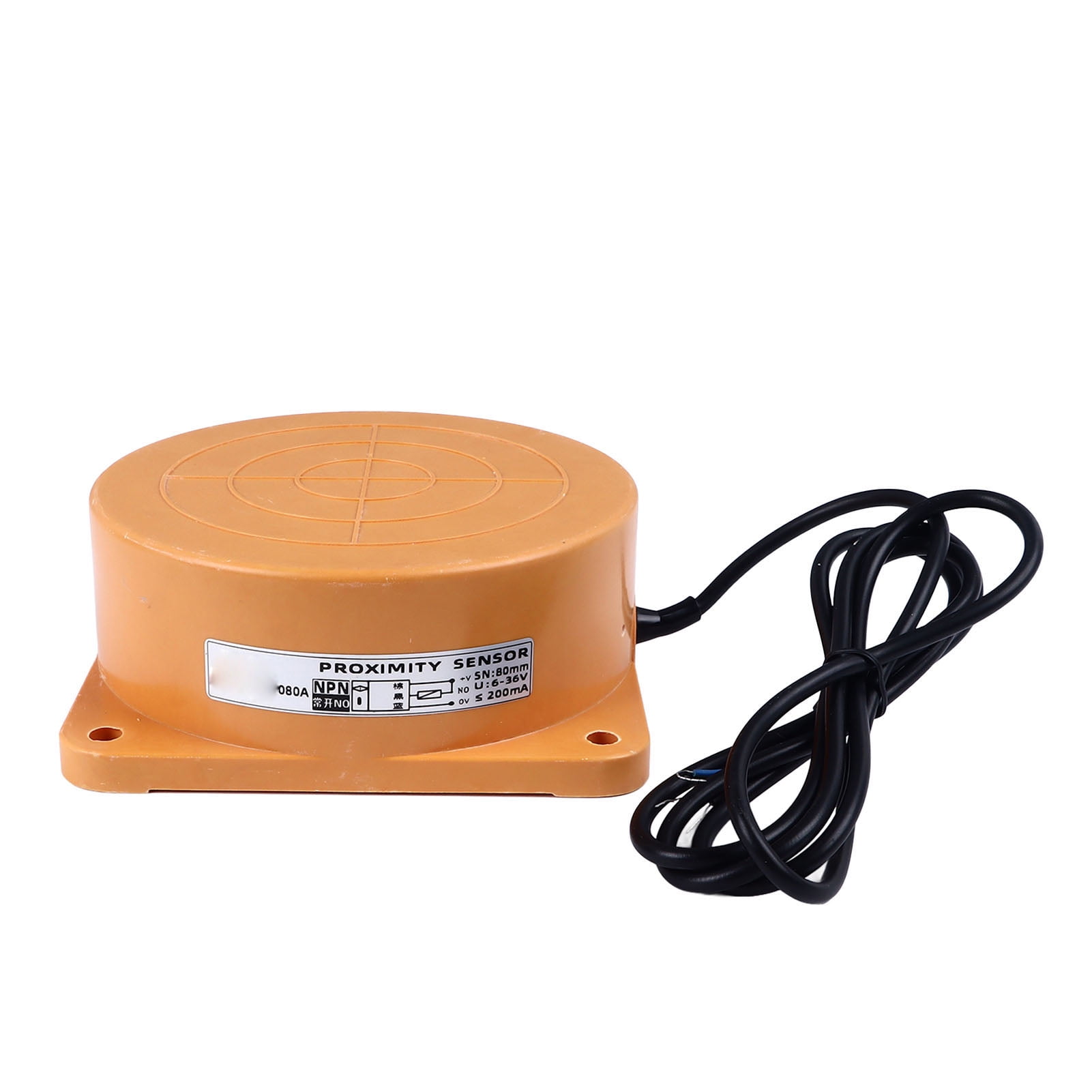 NPN 3-Wire Proximity Sensor, Metal Detection, 80mm Detection Distance ...