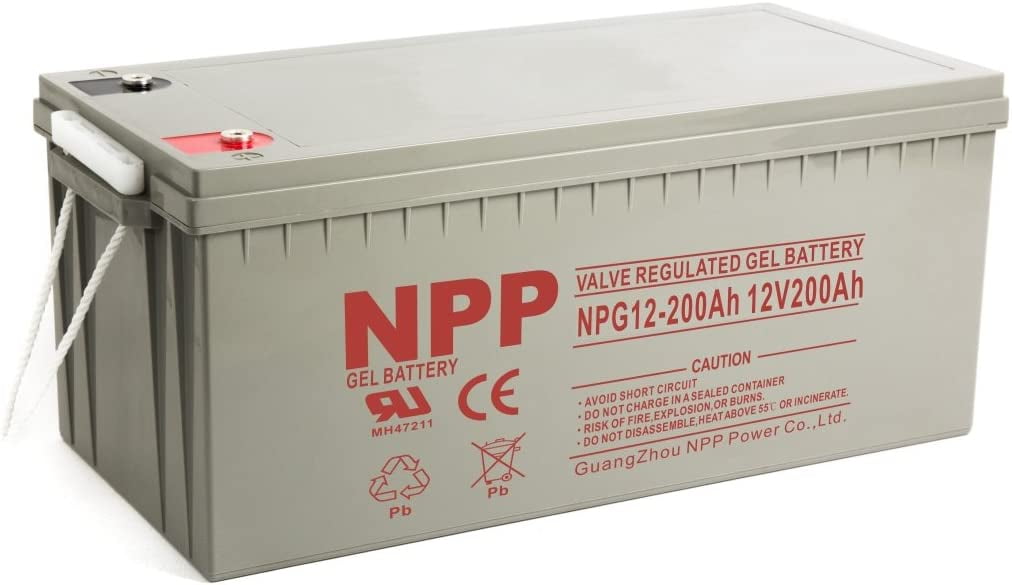 NPP NPG12-200Ah(T16, 1Pcs) 12V 200Ah 4D Rechargeable Gel Deep Cycle ...