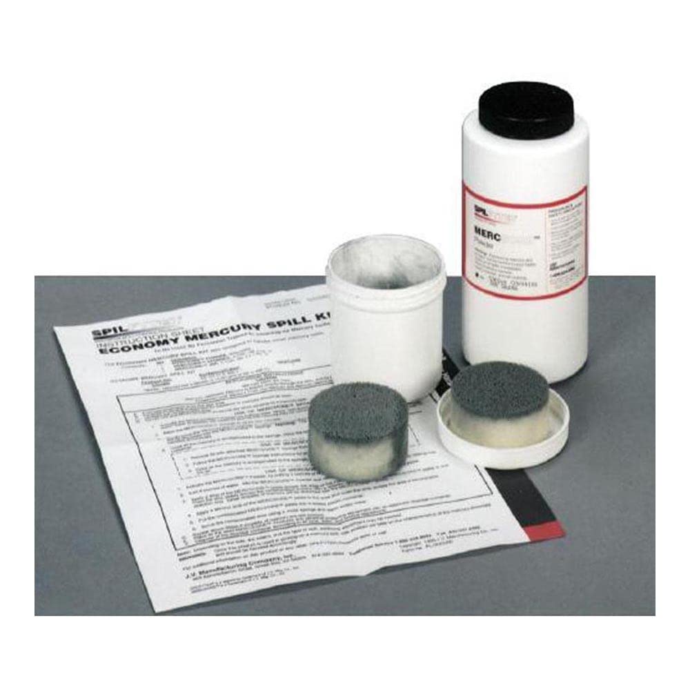 NPS 520260 4 Piece Spilfyter Specialty Spill Economy Mercury Spill Kit ...