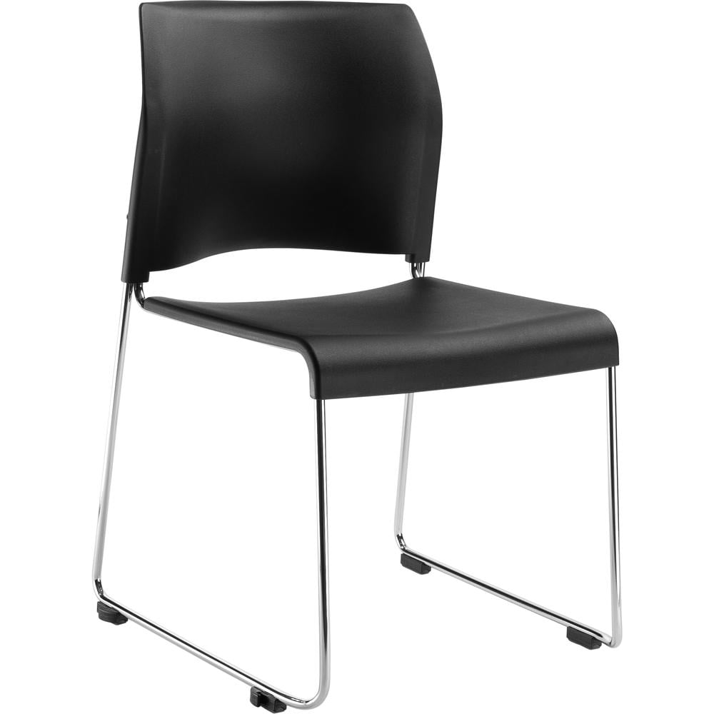 NPS 8800 Series 30.75" Modern Cafetorium Plastic Stack Chair in Black ...