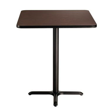 Regency Via Cafe High 36" Round X-Base Table- Mahogany/Grey - Walmart.com