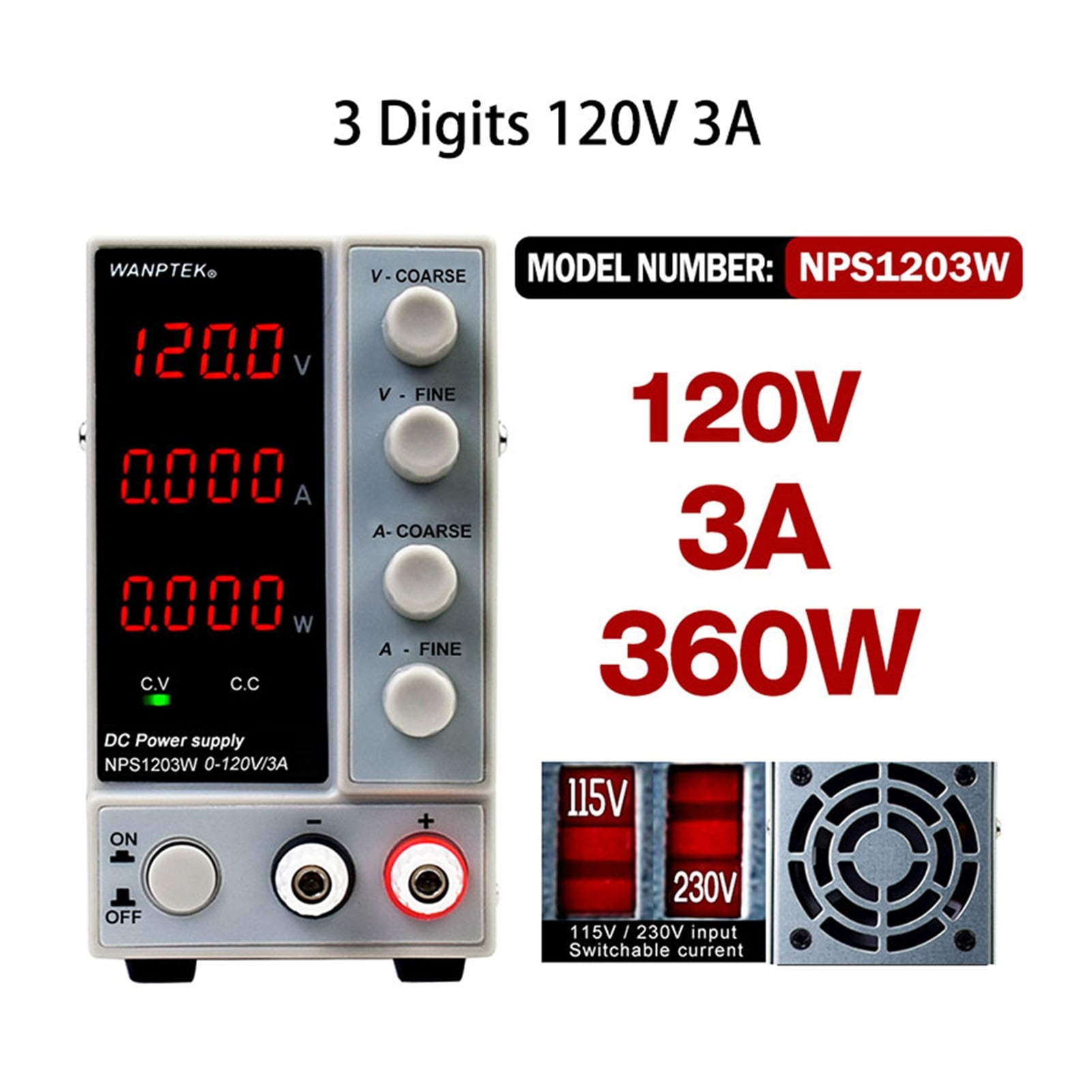 NPS605W 306W 3010W 1203W VARIABLE Adjustable DC Switching Power Supply ...