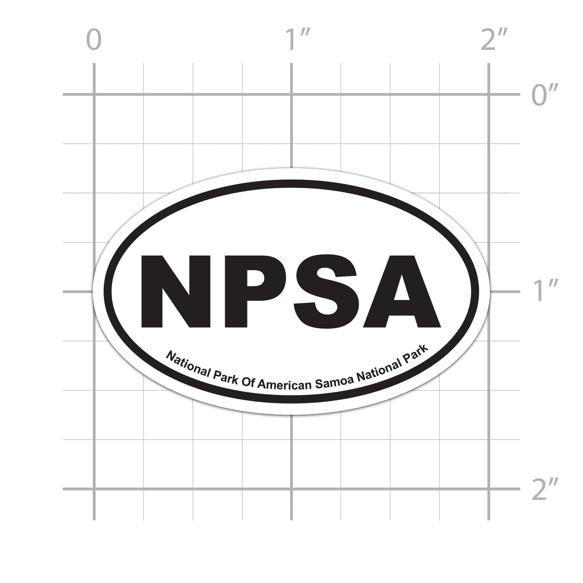NPSA National Park Of American Samoa National Park Sticker for water ...