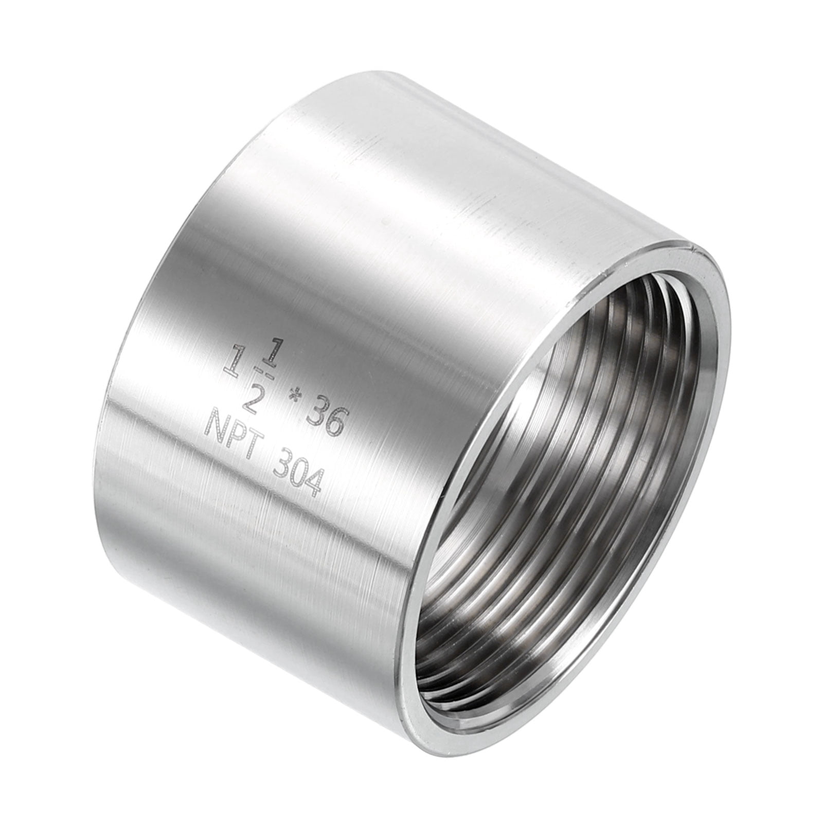 NPT 1-1/2"x1-7/16" 304 Stainless Steel Cast Pipe Fittings, Coupling ...