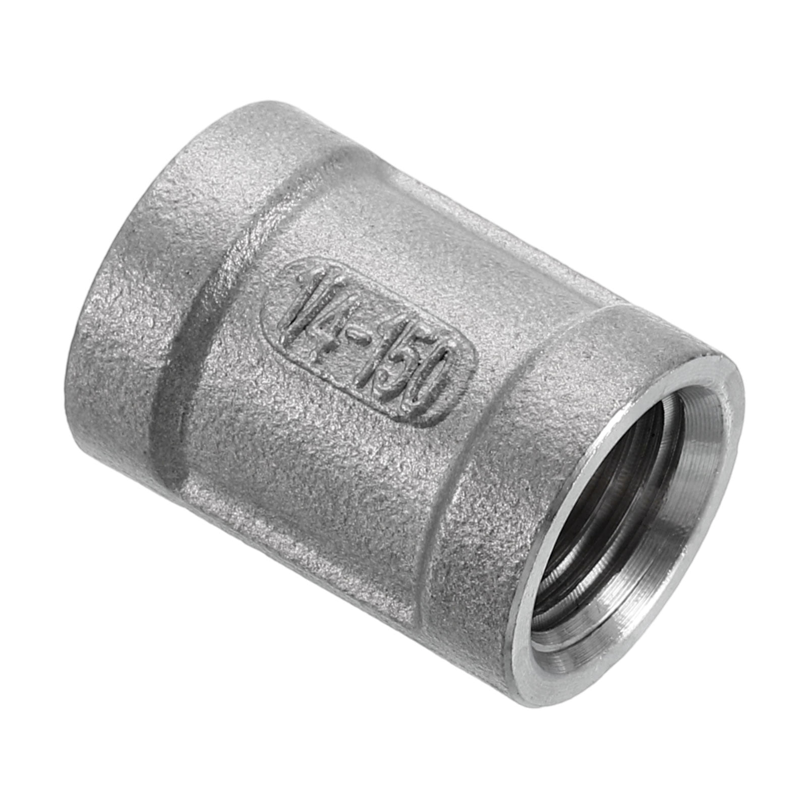 NPT 1/4"x1" 304 Stainless Steel Pipe Fittings, Coupling Pipe Connector ...