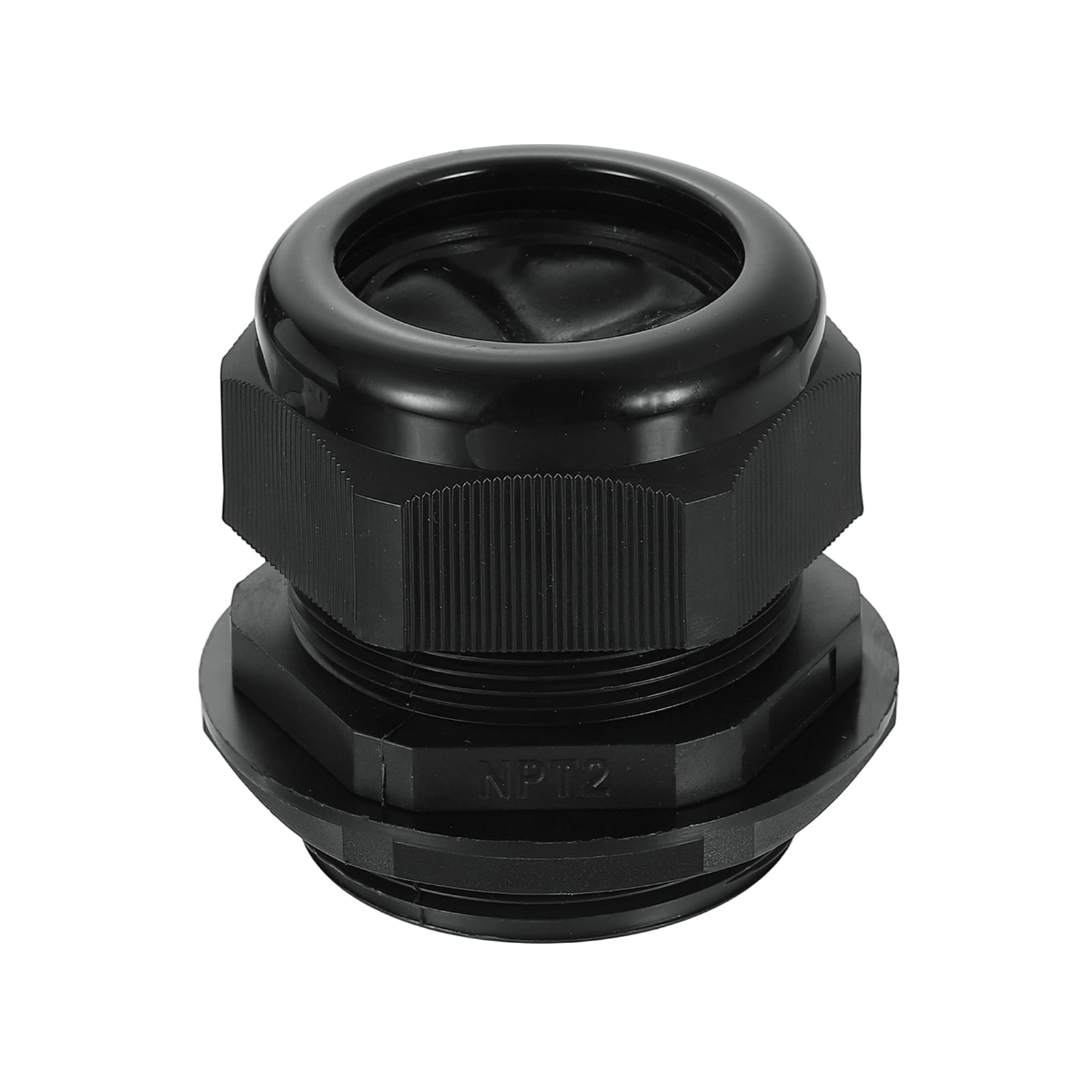 NPT 2" Nylon Cable Glands, Waterproof Adjustable Wire Grommet, Black ...