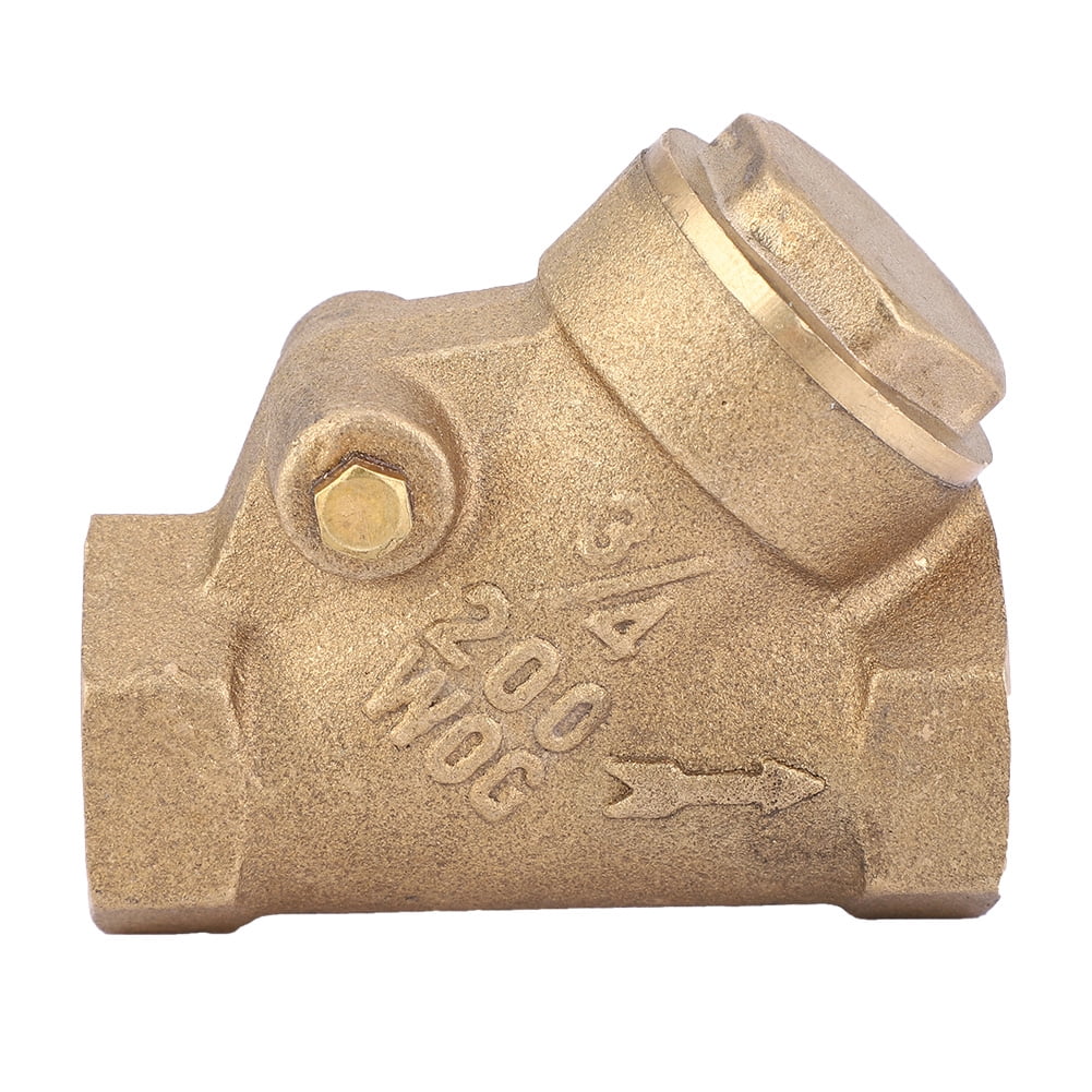 NPT 3/4in Thread Brass Check Valve Y Type One Way Check Valve 1.6Mpa ...