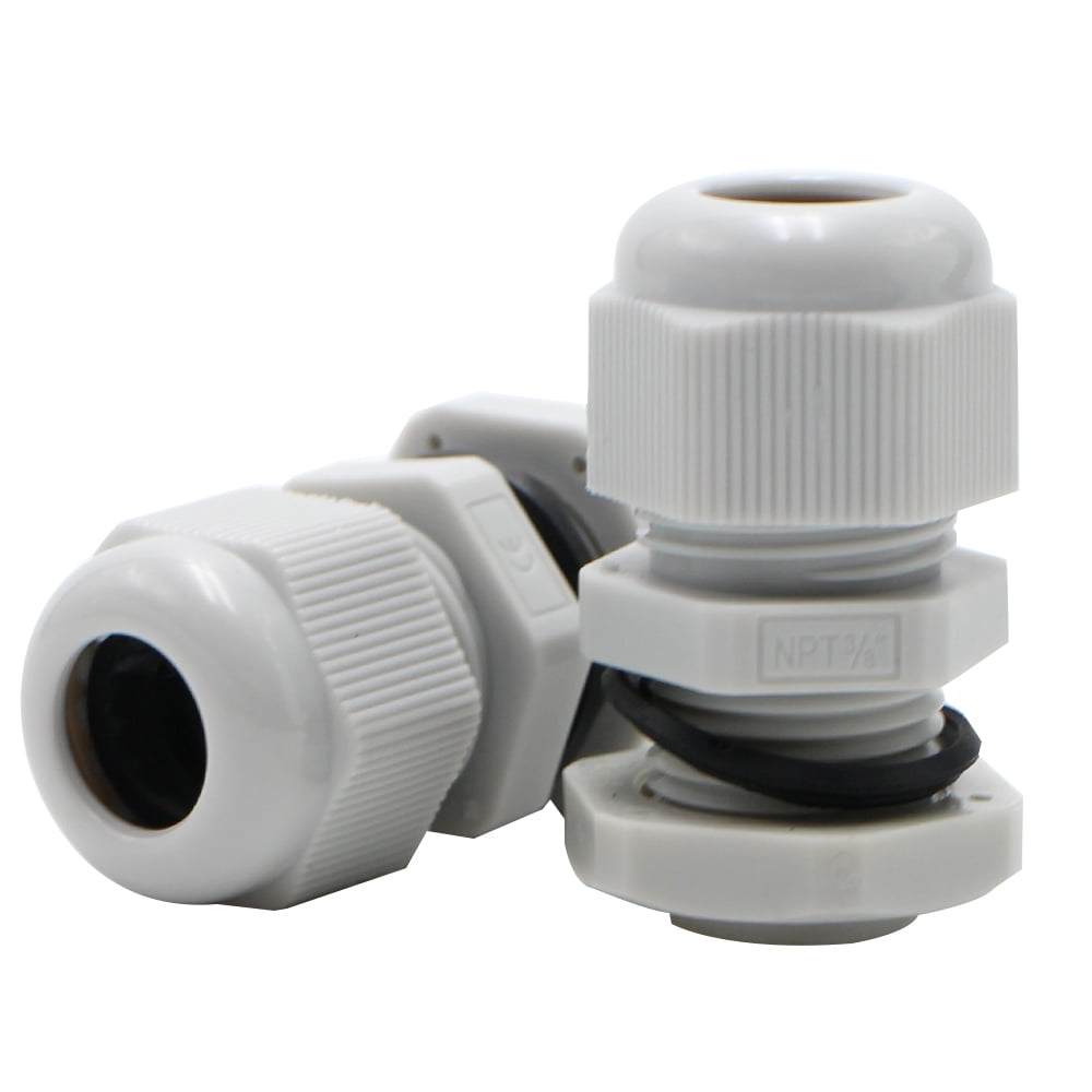 NPT 3/8”(20PCS):MAKERELE Wire Strain Relief NPT 3/8”Nylon Cord Grips ...