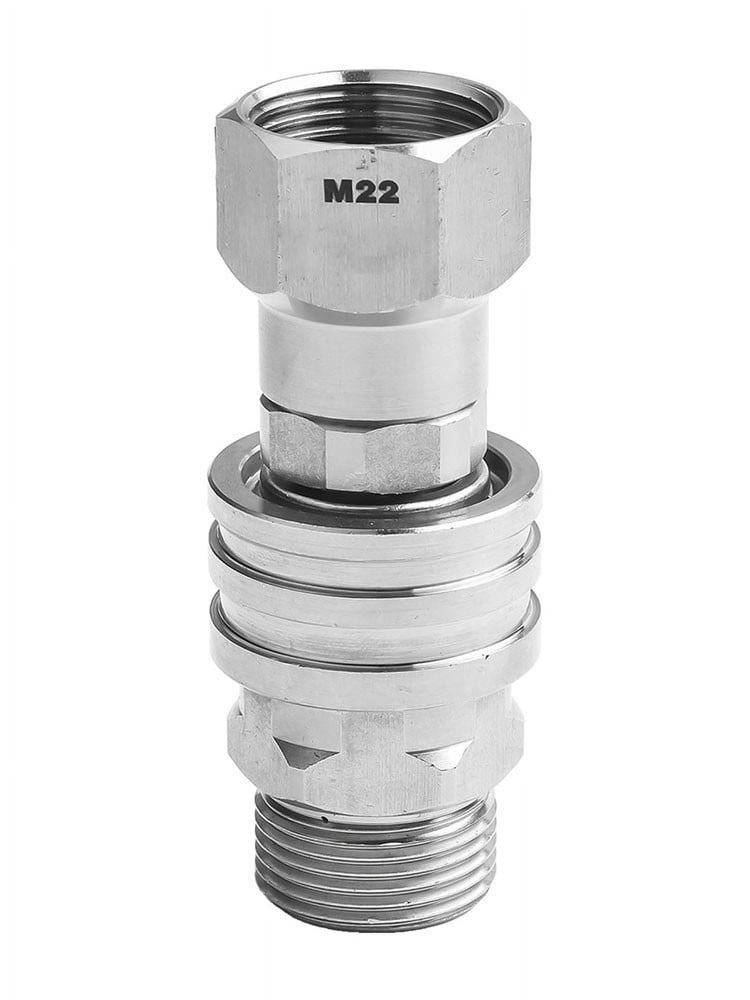 NPT 3/8 Inch Male Female Quick Connector Kit with M22 Thread Pressure ...