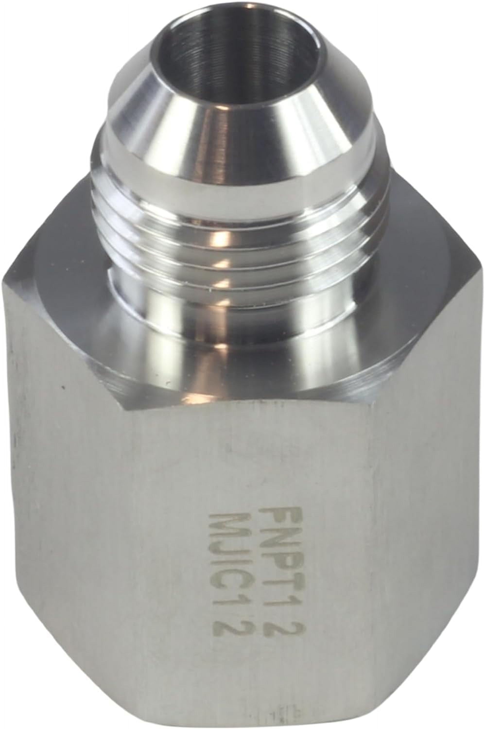 NPT Female to 1/2" JIC Male Flare Tubing Adapter Hose Connector Pipe ...