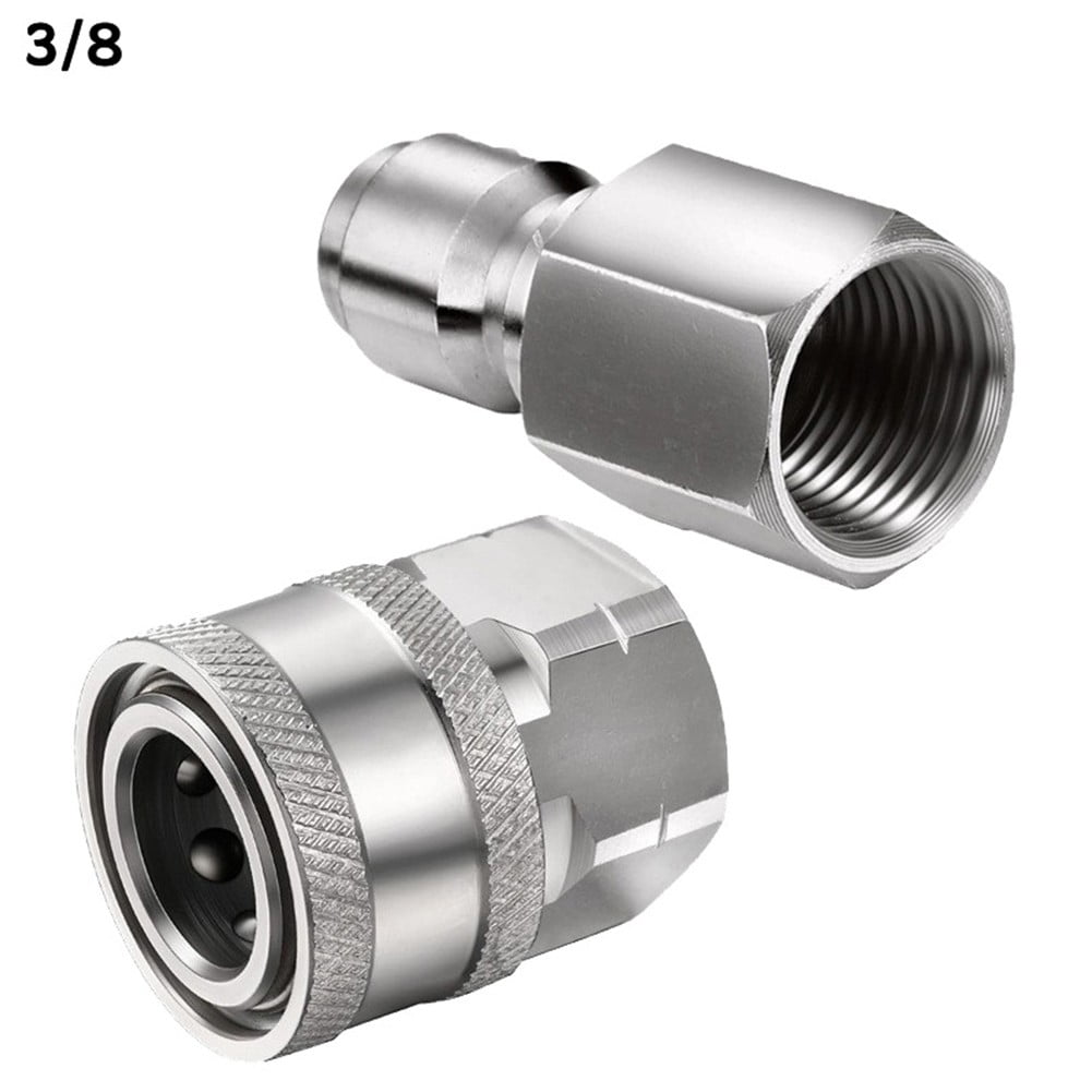NPT Quick Connect Adapter 1/4\" 3/8\" Stainless Steel High Pressure ...