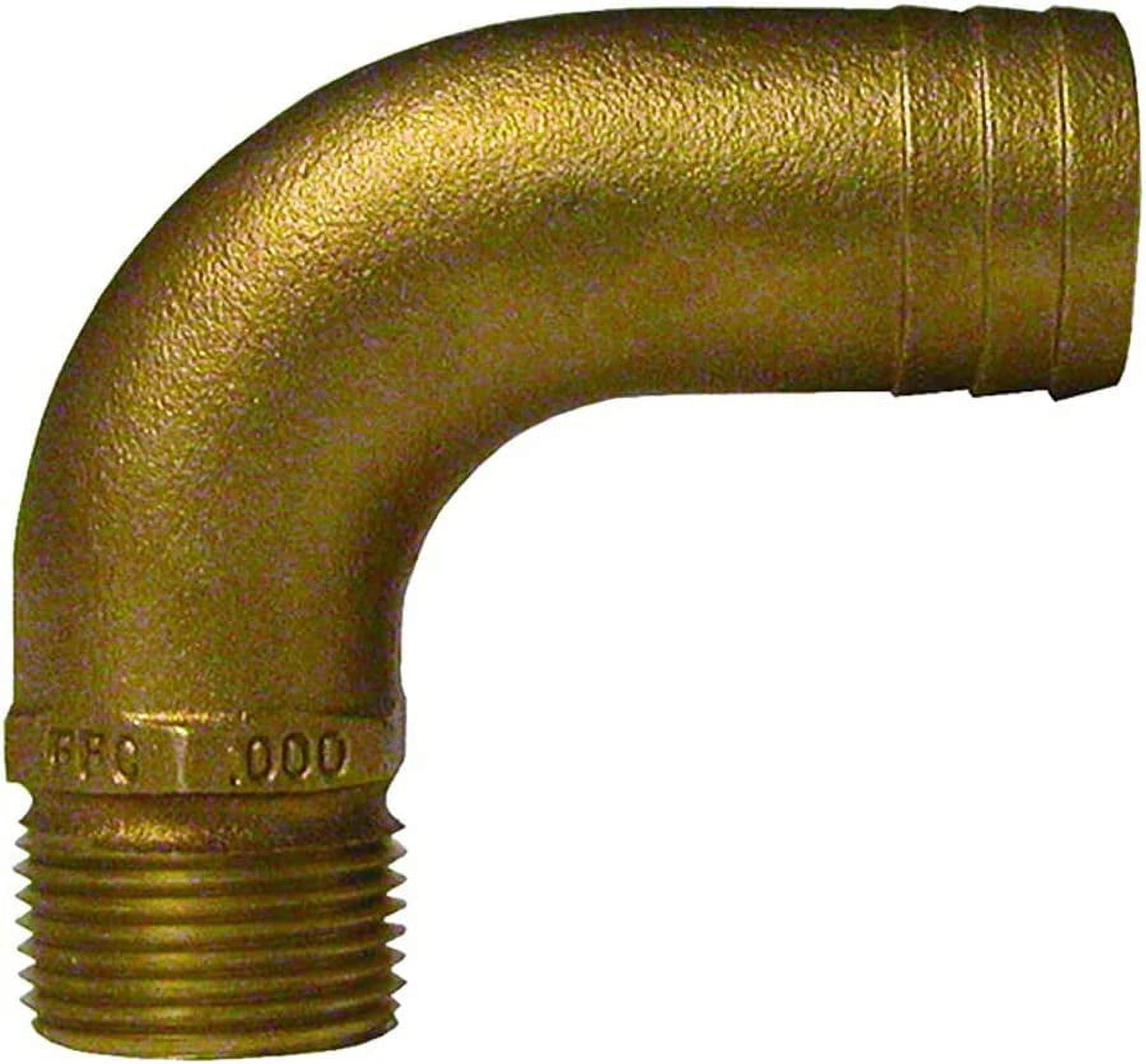 NPT x 1-1/2" ID Bronze Full 90° Elbow Pipe to Hose Fitting - Walmart.com