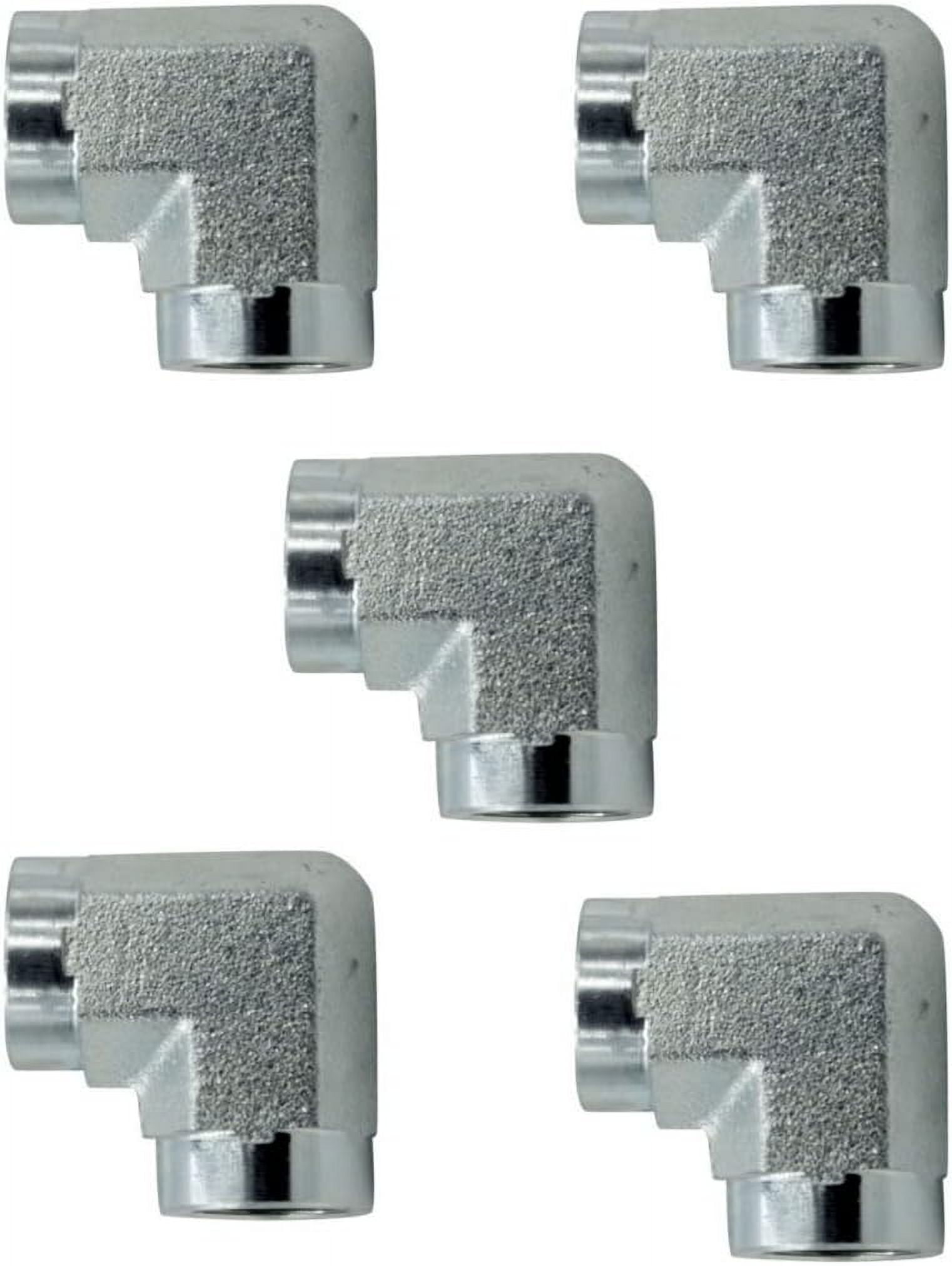 NPTF Female x NPTF Female 90 Degree Pipe Elbow/Corner Hydraulic Fitting ...