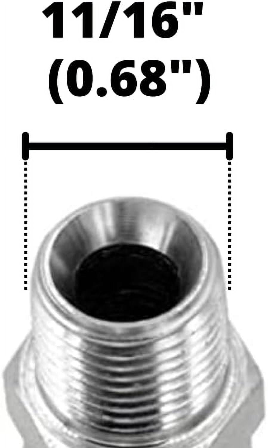 NPTF Male x 1/4" NPSM Female Swivel Hydraulic Steel Pipe Fitting Adapter | 1404-06-04 - Walmart.com