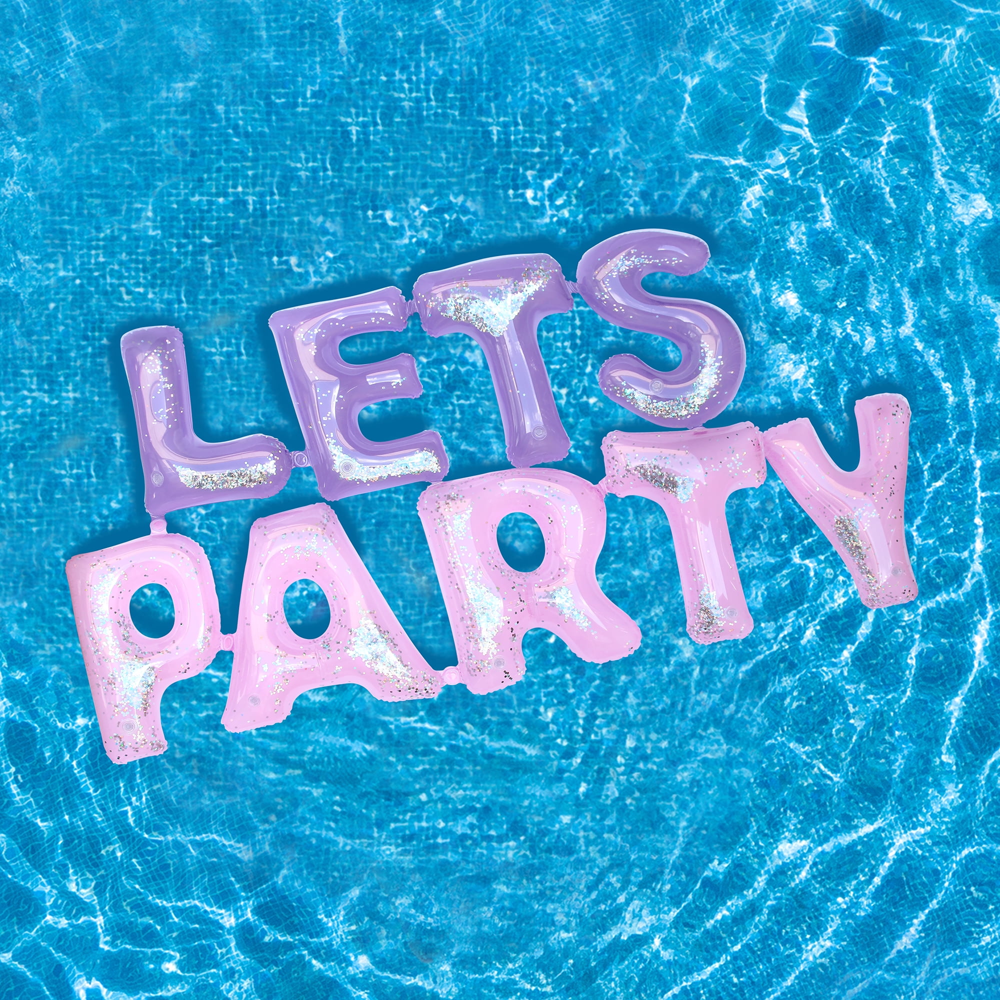 NPW Let's Party Pool Float Inflatable Letters Pool Party Floats, Pool ...